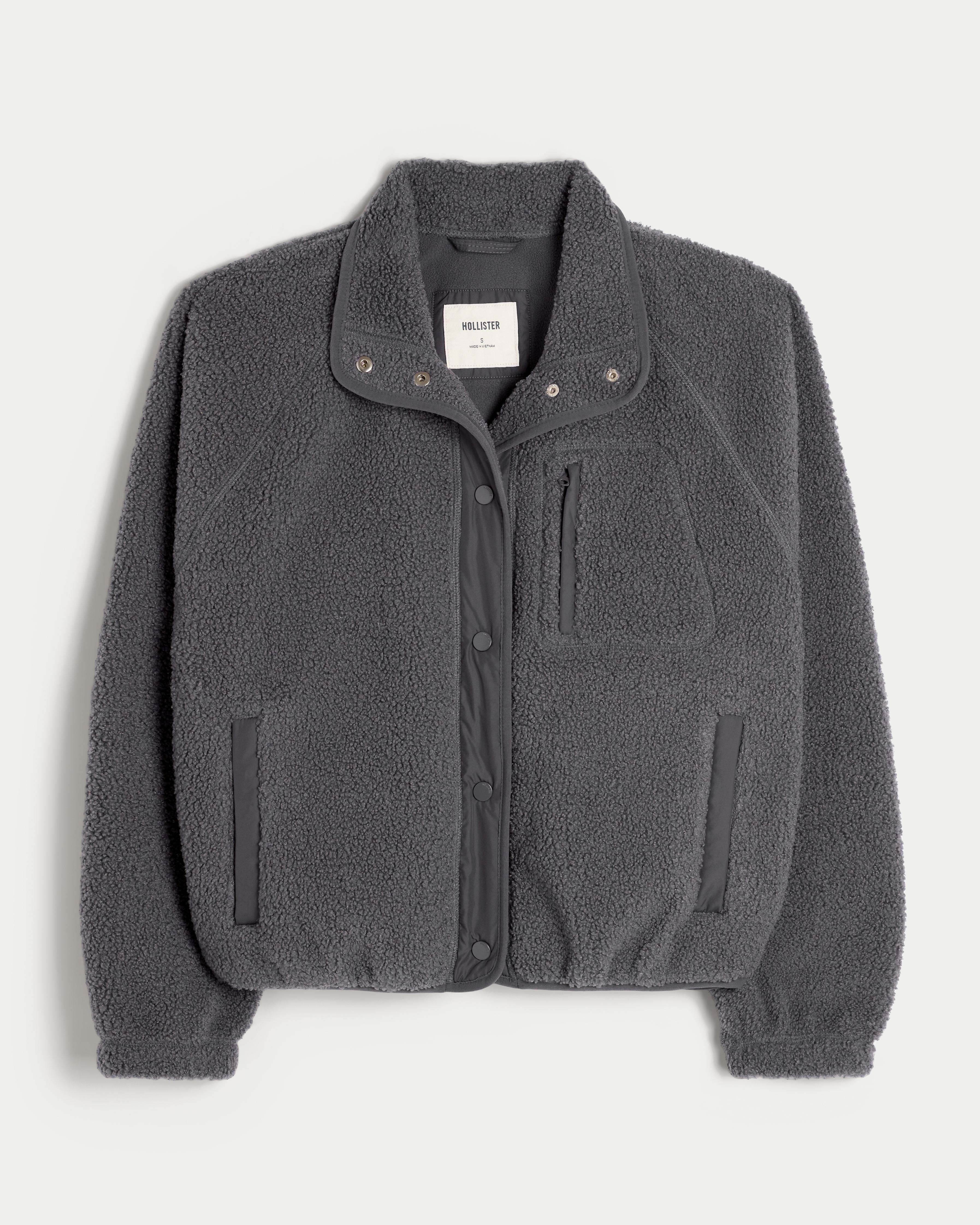 Hollister sherpa parka store