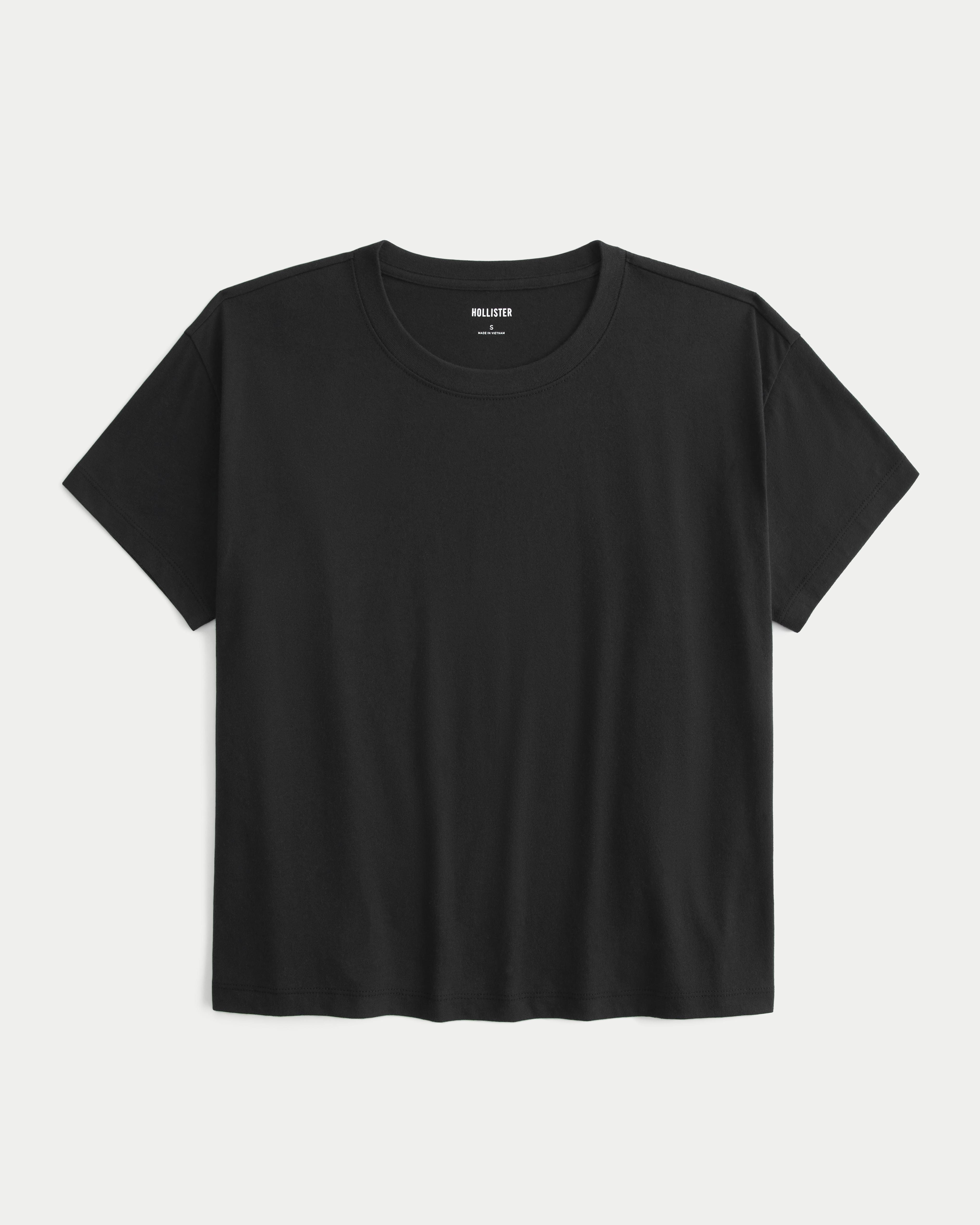 Hollister black t shirt store