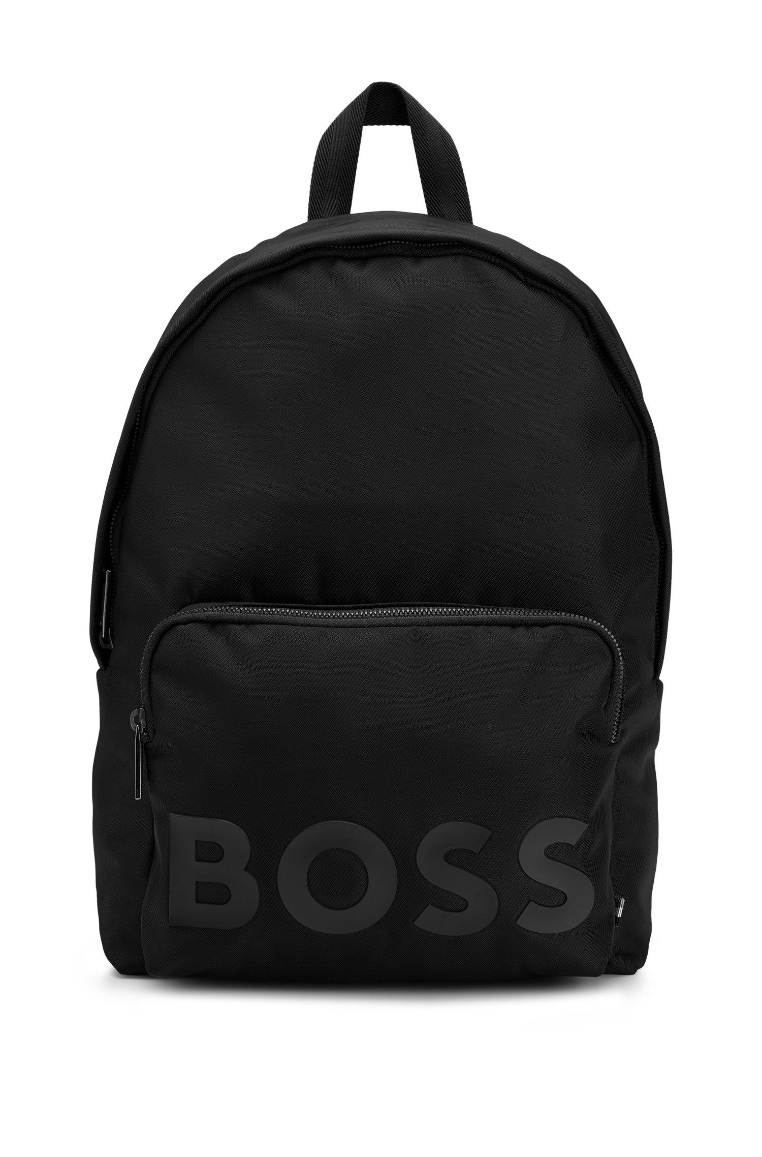 BOSS by HUGO BOSS Zip-up Backpack In Recycled Fabric With Large Logo in ...