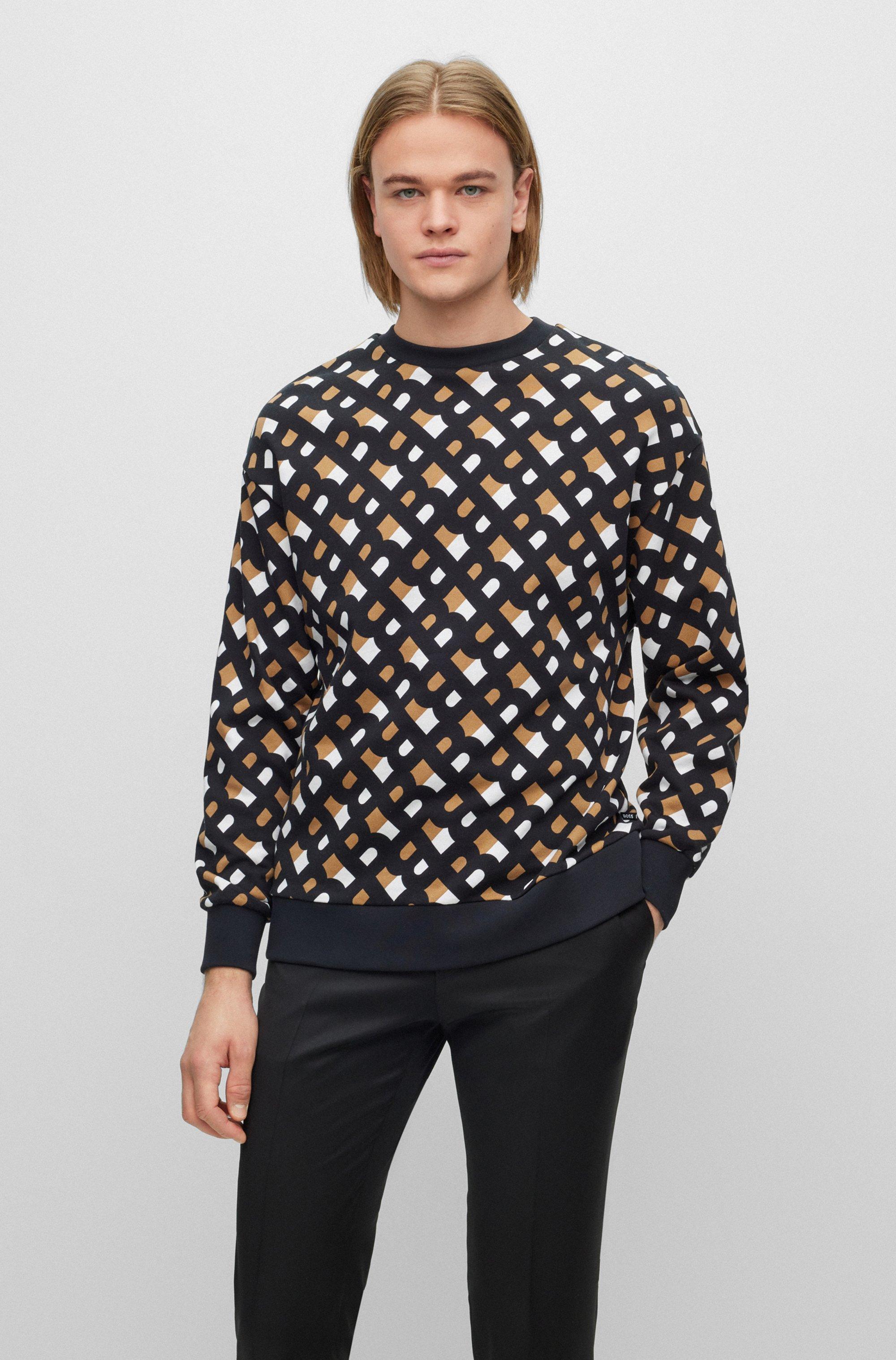 BOSS by HUGO BOSS Relaxed-fit Monogram Sweatshirt In French Terry in ...