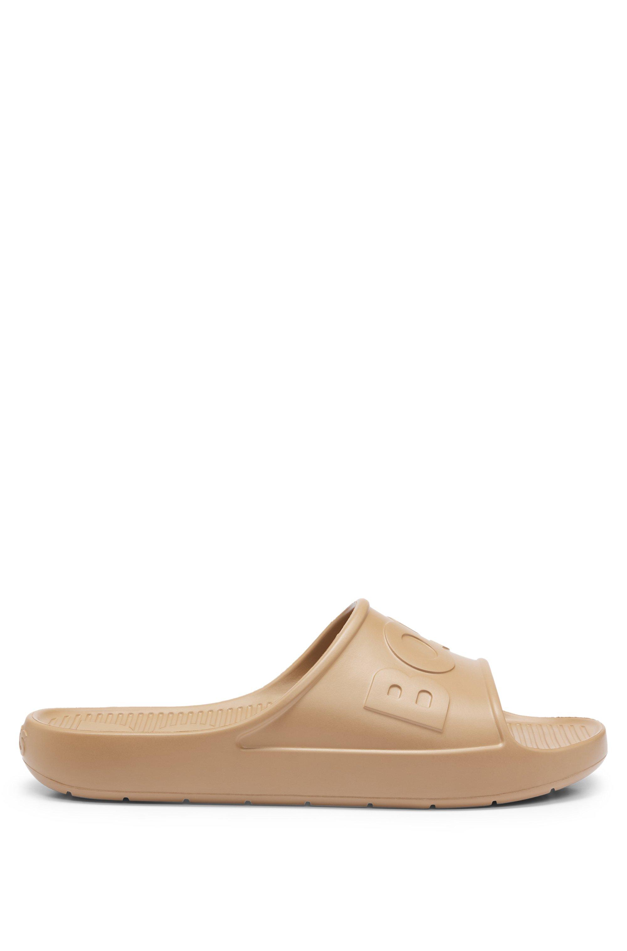 BOSS by HUGO BOSS Pvc Slides With Tonal Logo Details in White for Men ... BOSS by HUGO BOSS Pvc Slides With Tonal Logo Details in White for Men ...