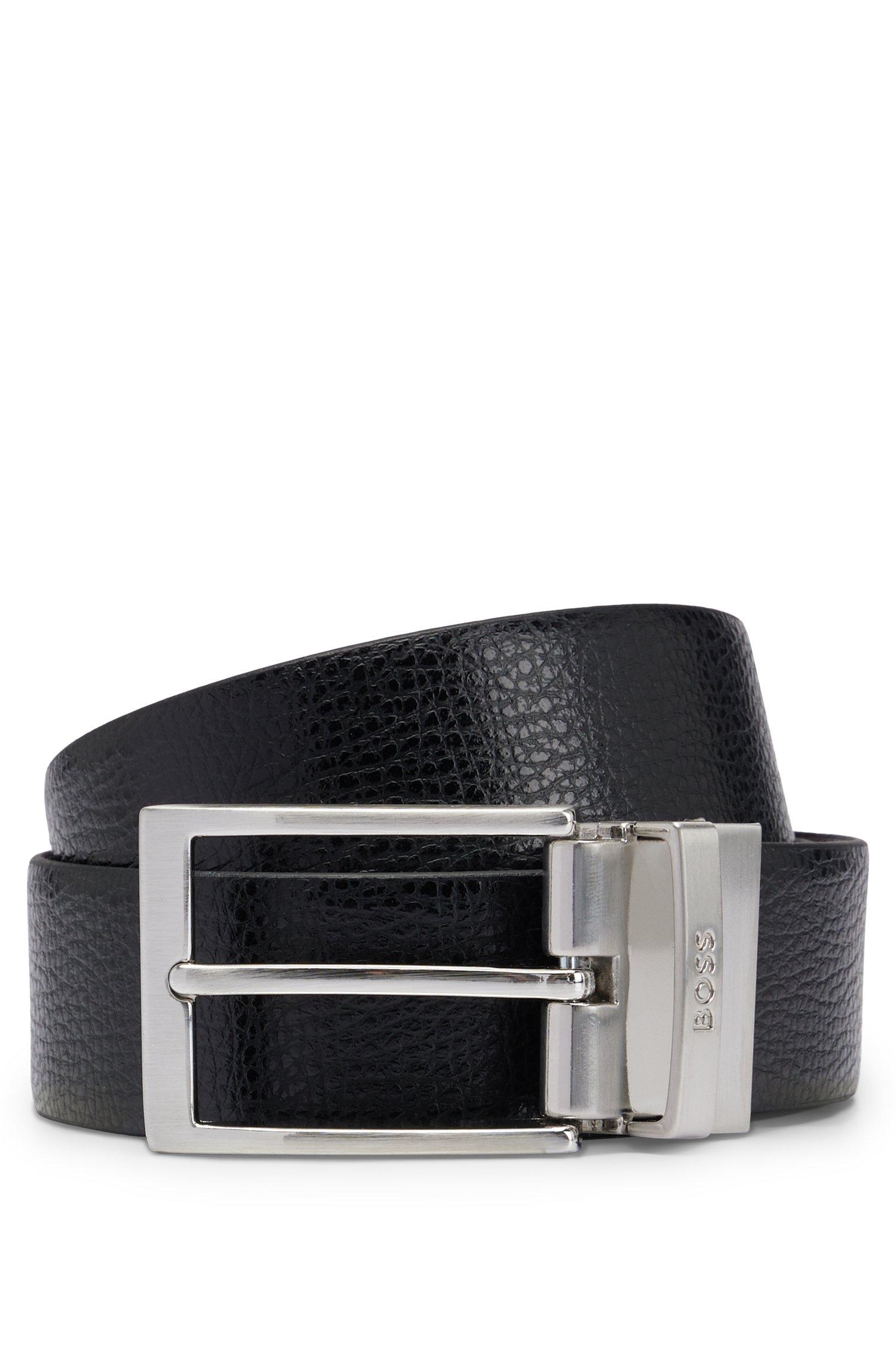 BOSS by HUGO BOSS Reversible Belt In Italian Leather With Branded ...