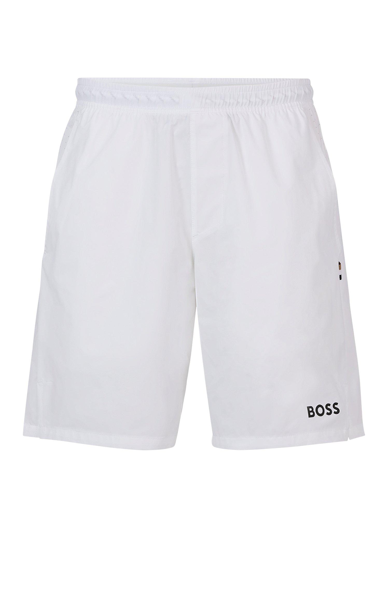 BOSS by HUGO BOSS Performance-stretch Shorts With Logo Detail And Mesh ...