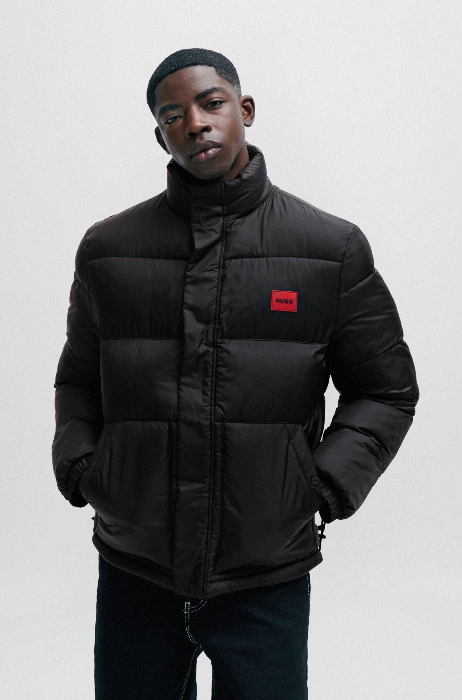 BOSS by HUGO BOSS Water-repellent Puffer Jacket With Red Logo Badge in ...