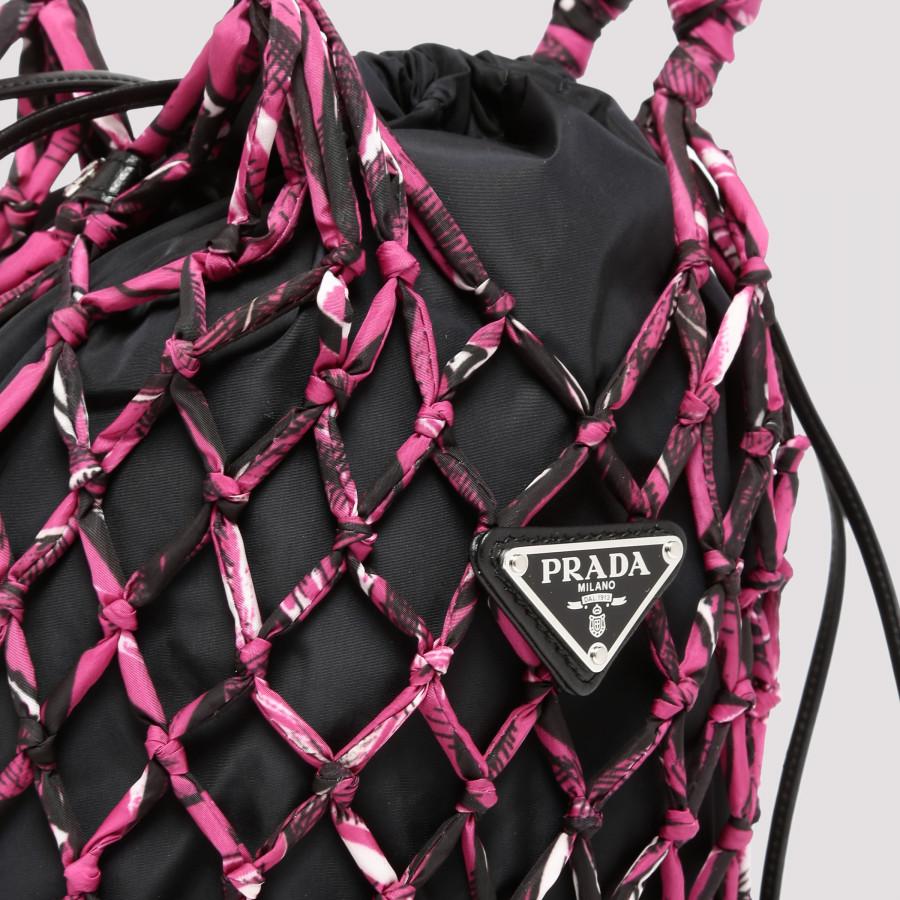 Prada Drawstring Bucket Bag Nylon Handbags | Paul Smith