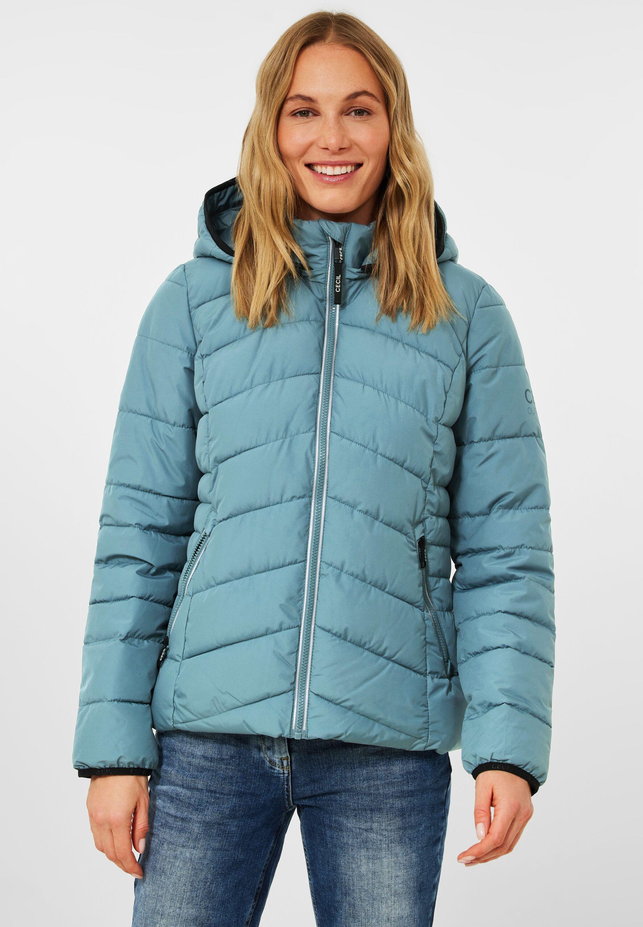 Cecil Synthetik Steppjacke, mit moderner Steppung in Blau | Lyst DE