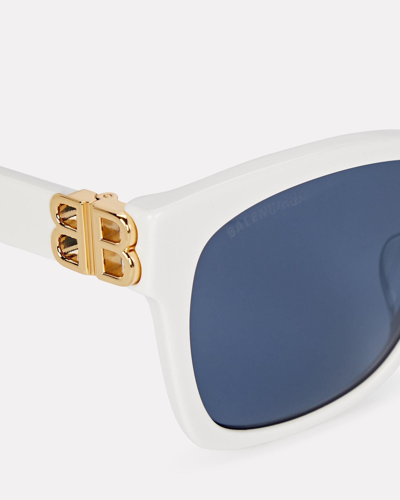 Balenciaga Oversized Vintage Square Sunglasses In White Lyst
