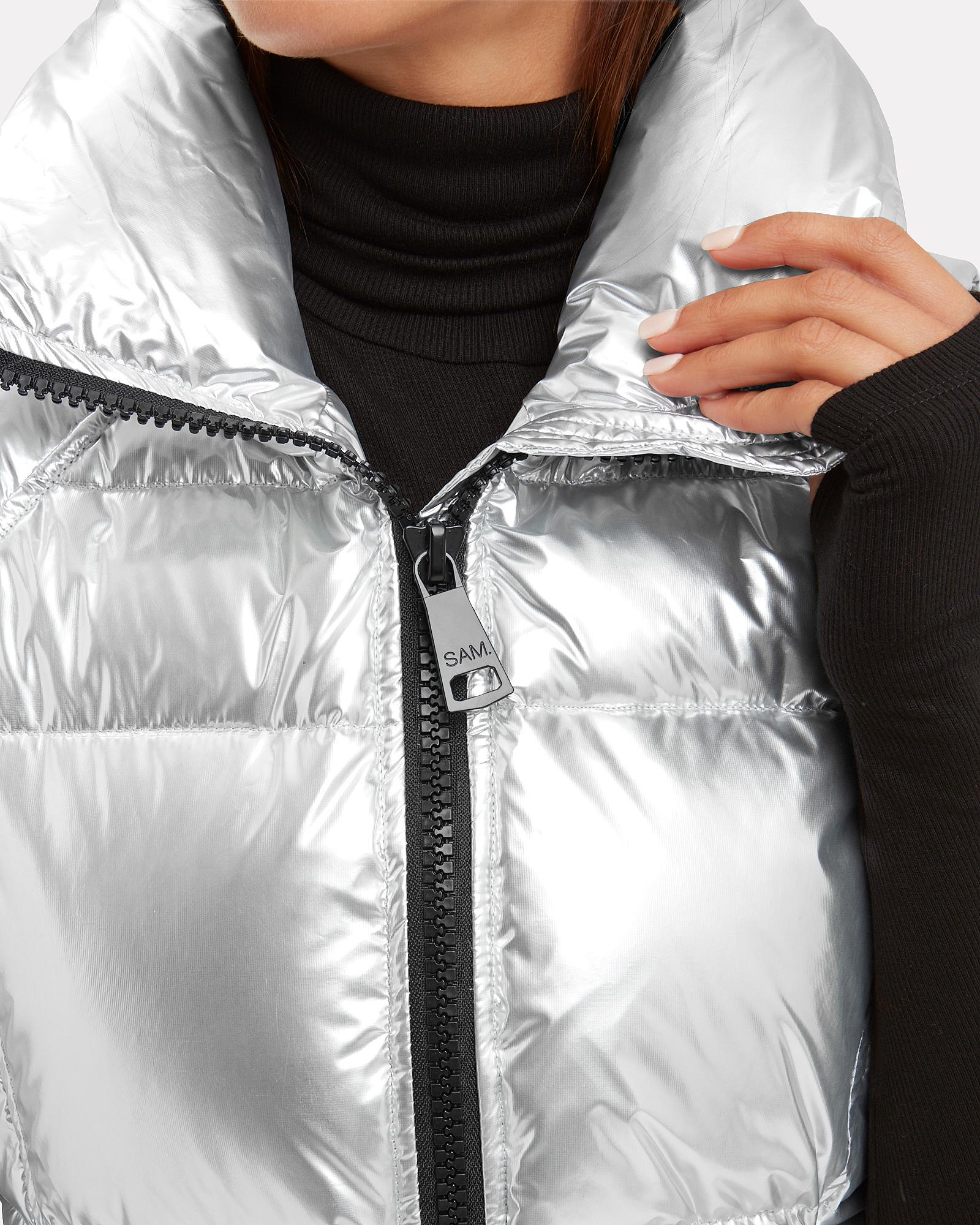 Sam. Synthetic Freedom Silver Puffer Vest in Metallic - Lyst