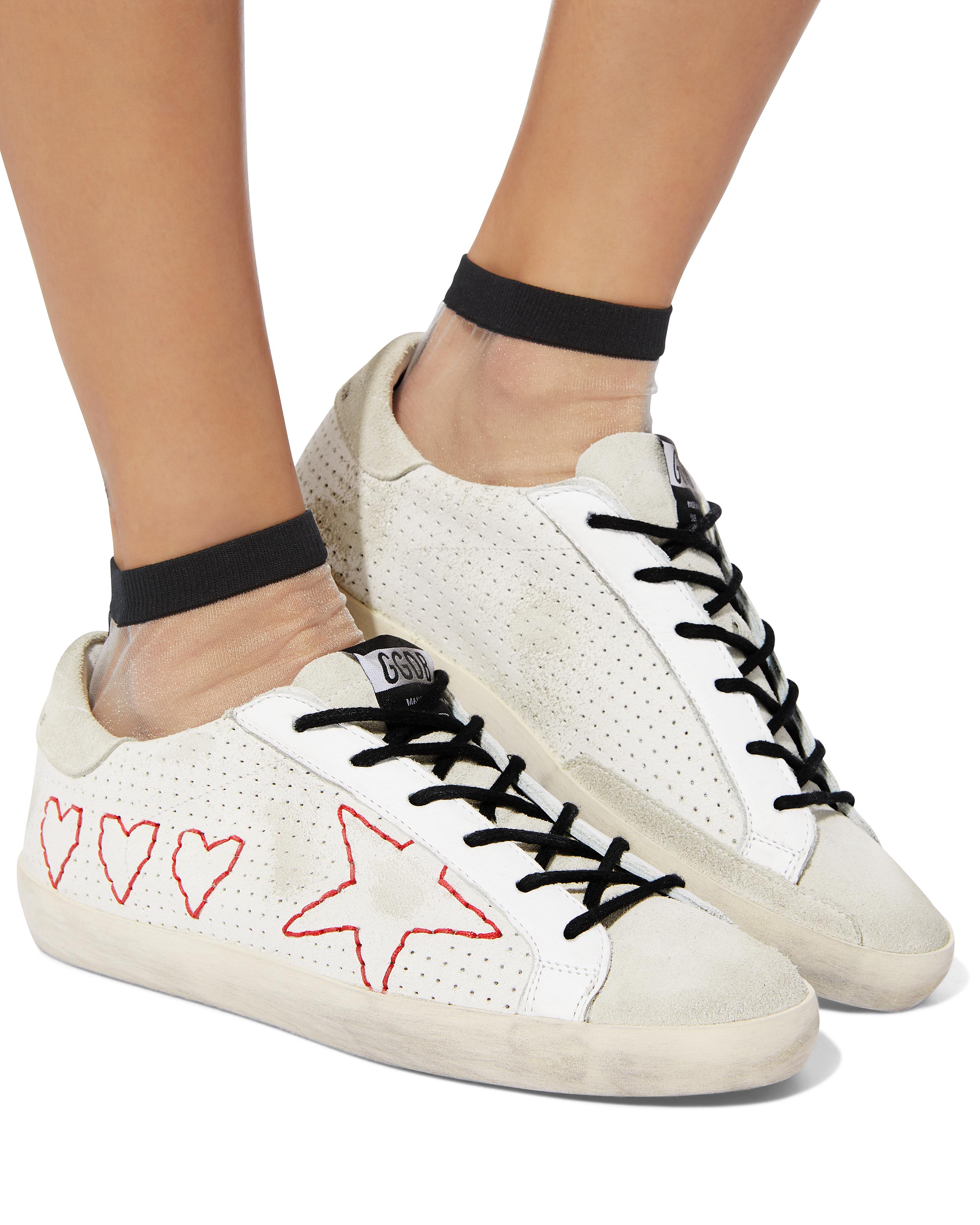Buy red golden goose sneakers cheap online