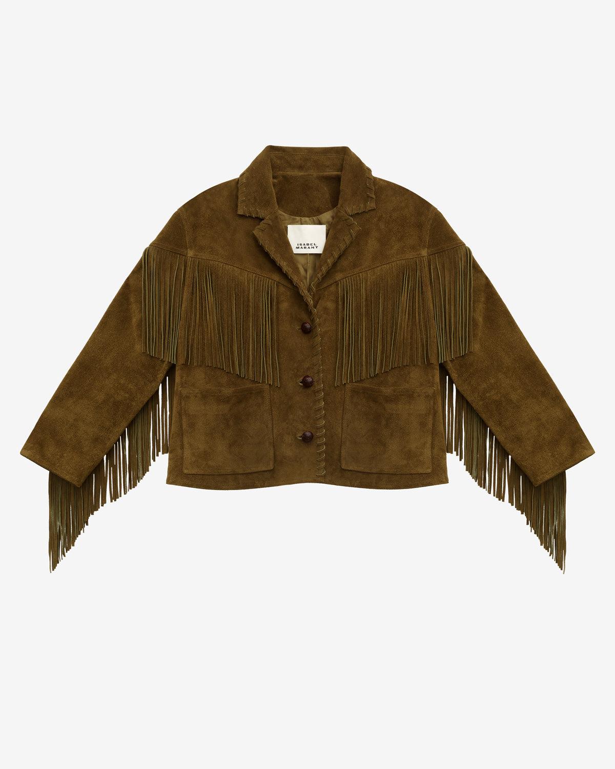 Isabel Marant Fabie Jacket in Green | Lyst