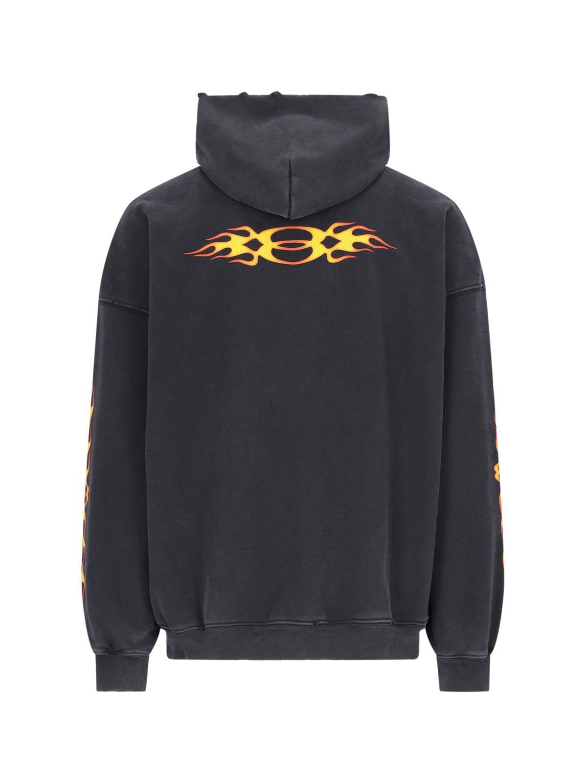 Balenciaga Burning Unity Arch Hoodie in Blue for Men | Lyst