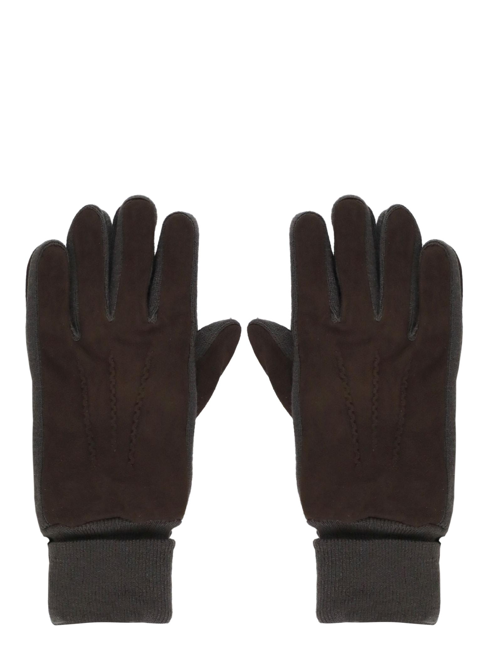 Barbour Suede Leather Gloves in Black for Men | Lyst