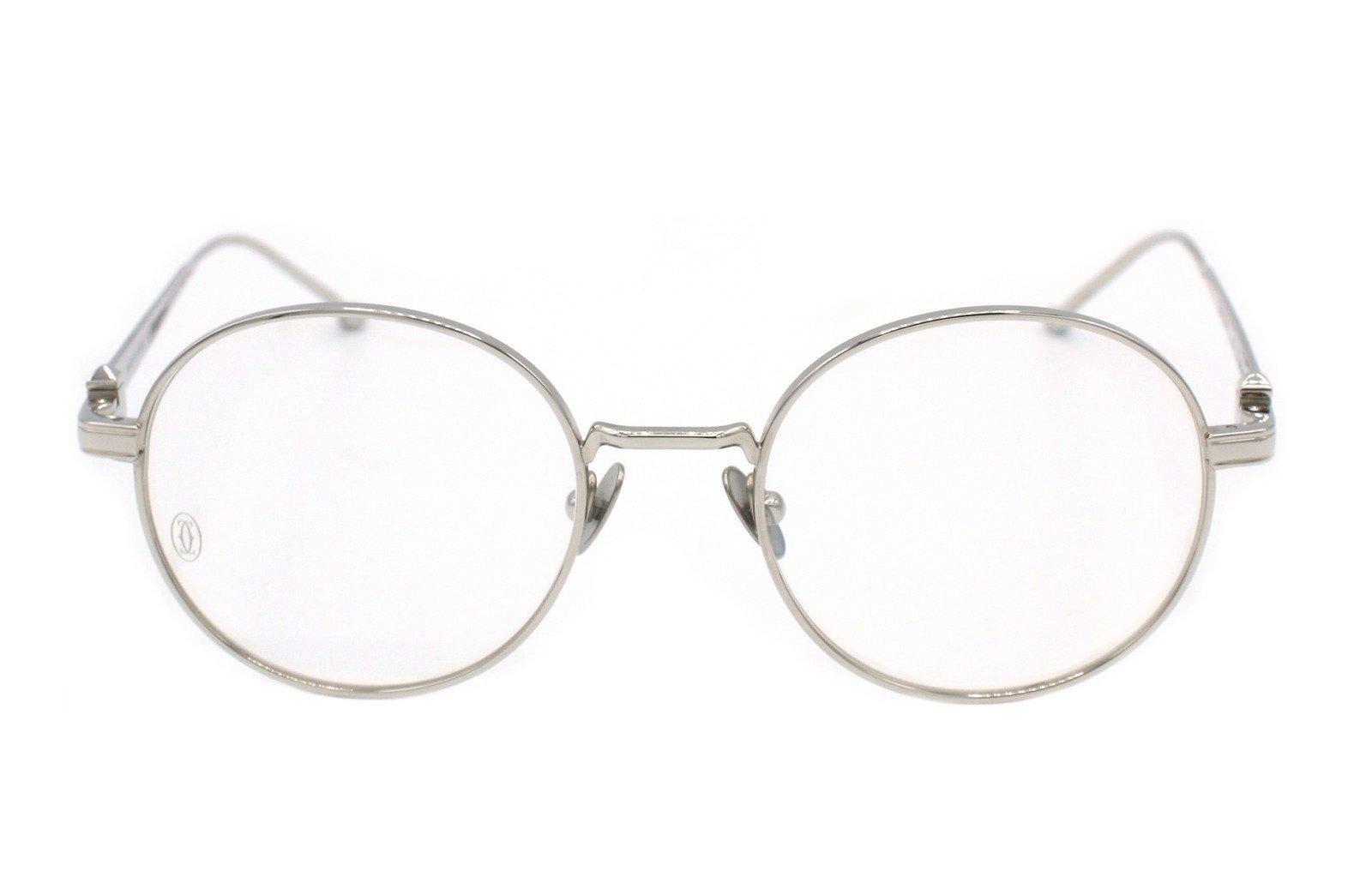 Cartier Round Frame Glasses in Black for Men | Lyst UK