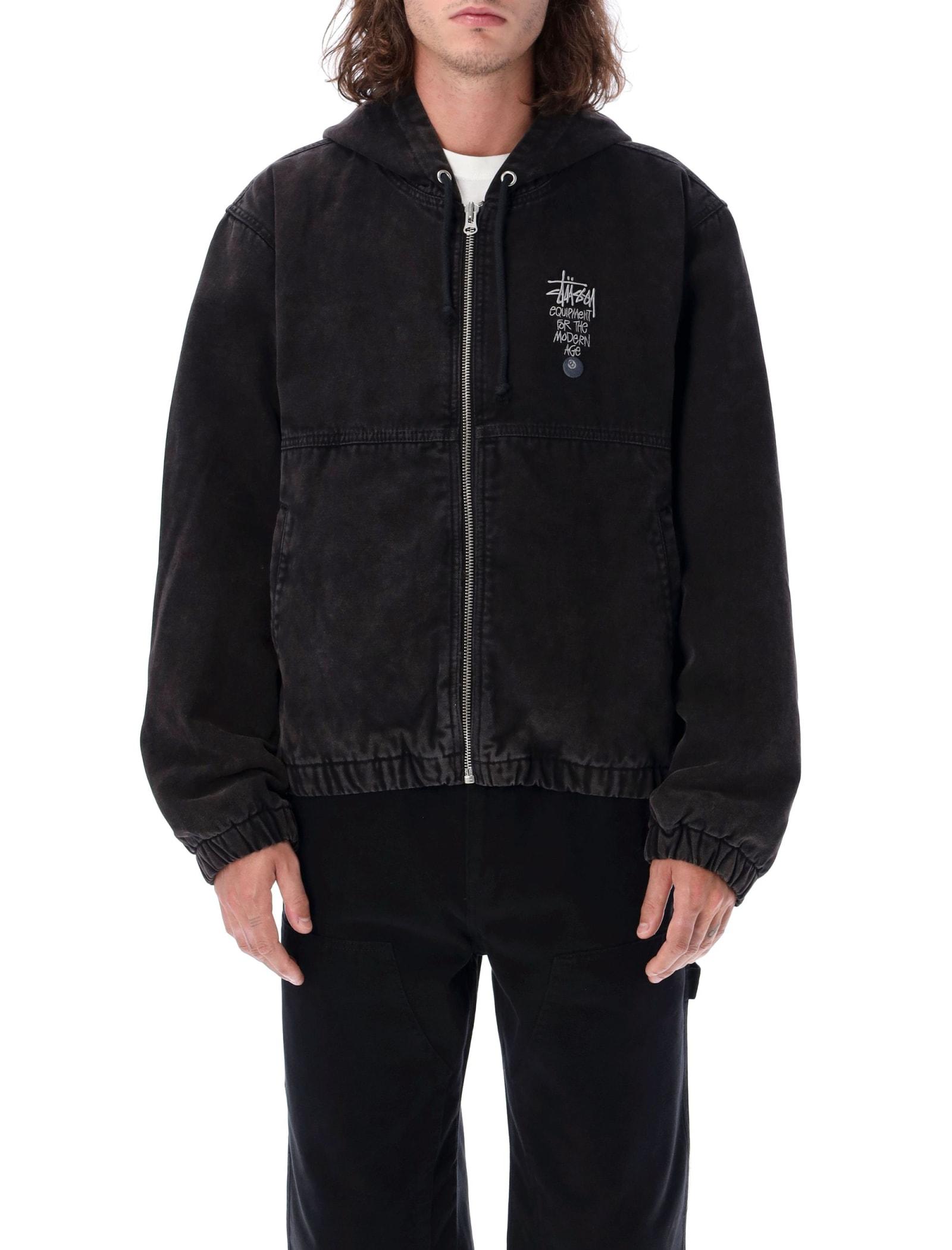 Stussy Canvas Insulated Work Jacket in Black for Men | Lyst