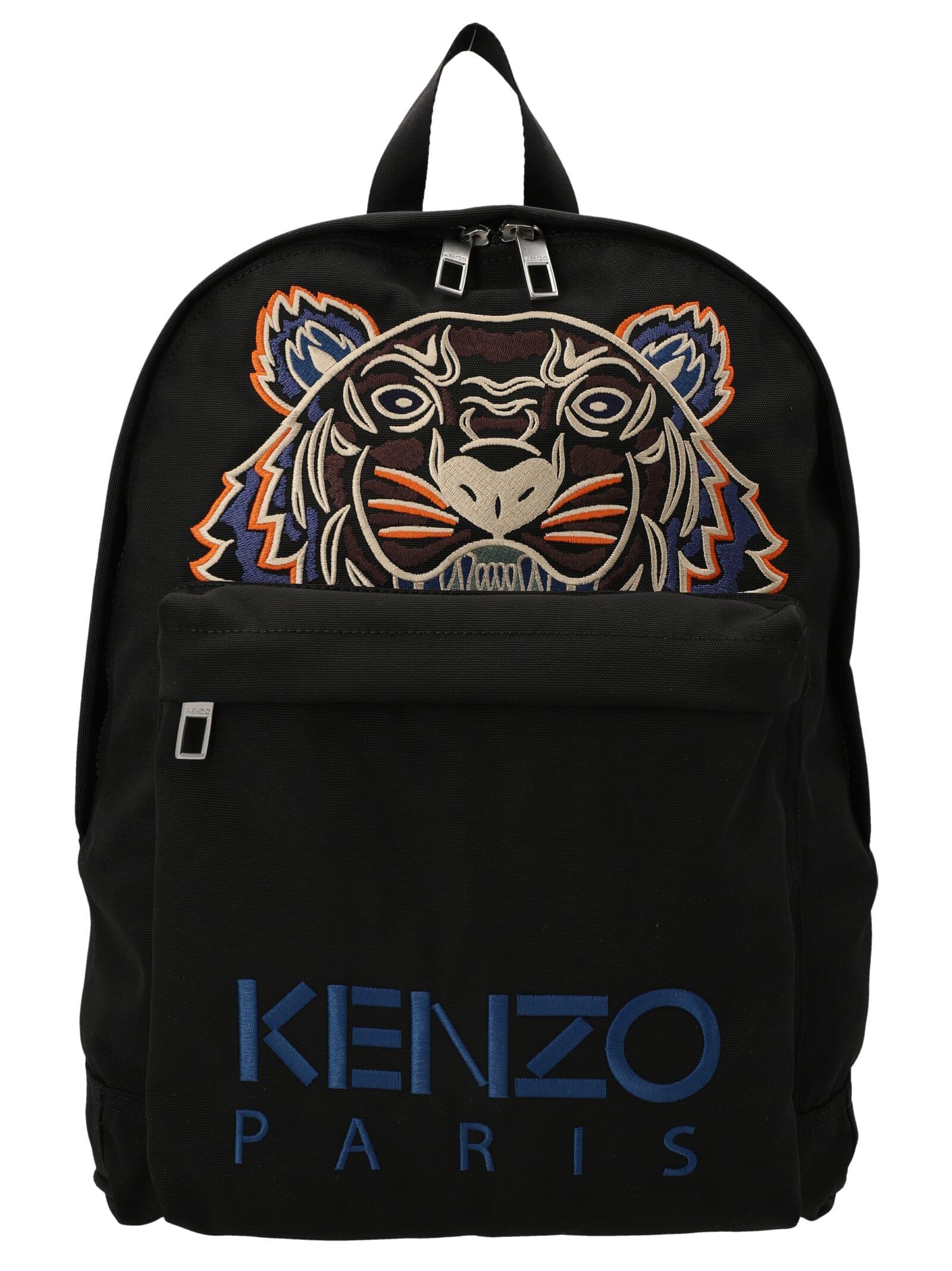 KENZO Tiger Backpack in Black | Lyst