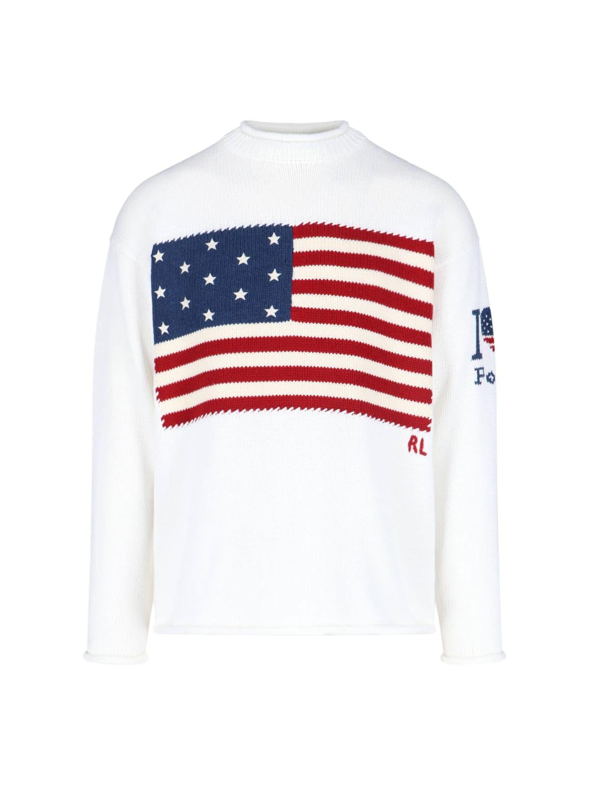 Rl Flag Logo Ralph Lauren Kids Hat USA Flag Embroidered Logo 9M 24M