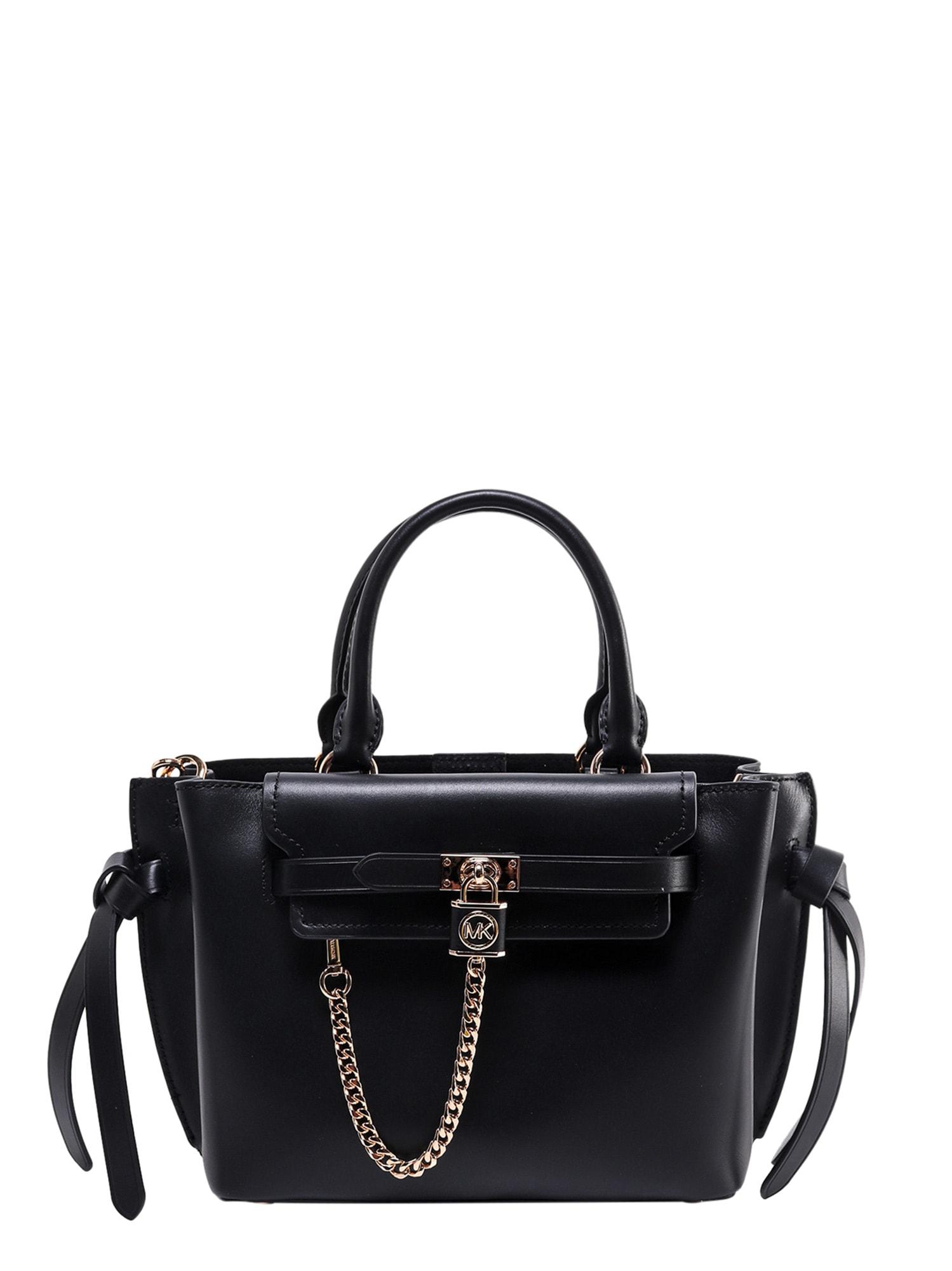 Michael Kors Hamilton Legacy Handbag in Black | Lyst Michael Kors Hamilton Legacy Handbag in Black | Lyst