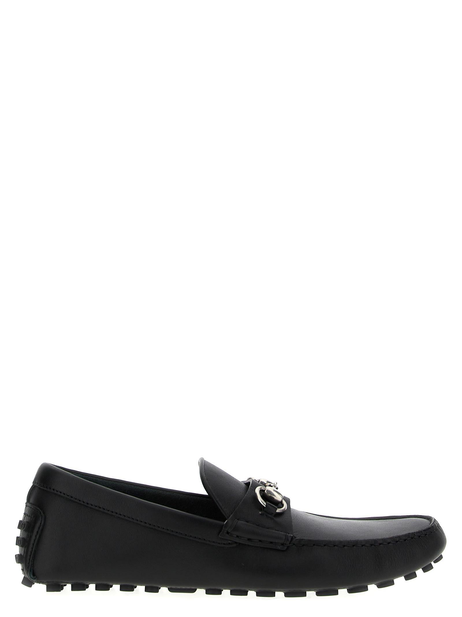 Gucci Morsetto Driver Loafers in Black for Men | Lyst