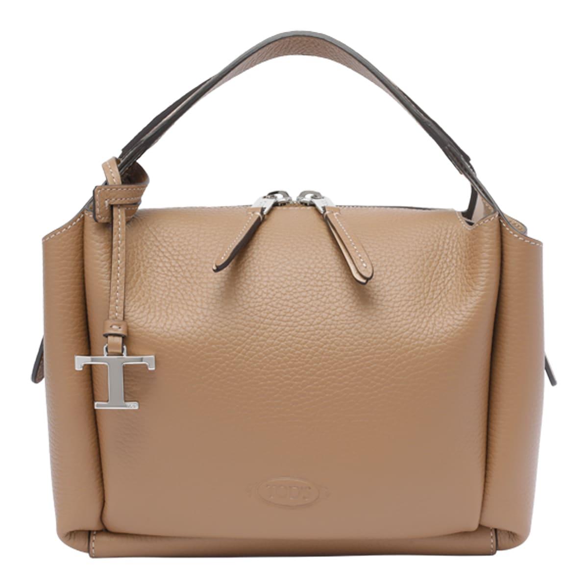 Tod's Mini Leather Bowling Bag in Brown | Lyst