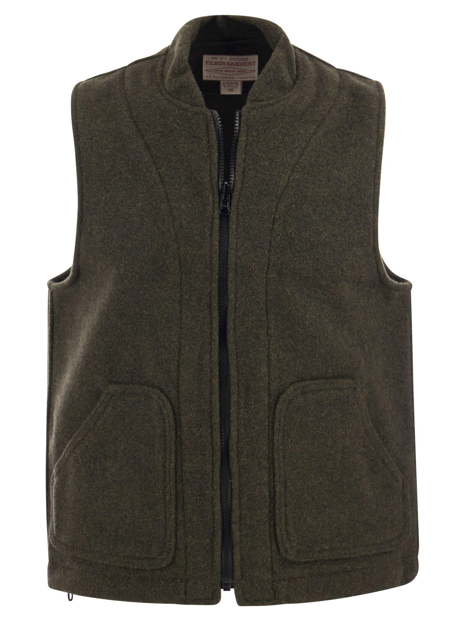 Filson Wool Waistcoat in Green for Men | Lyst