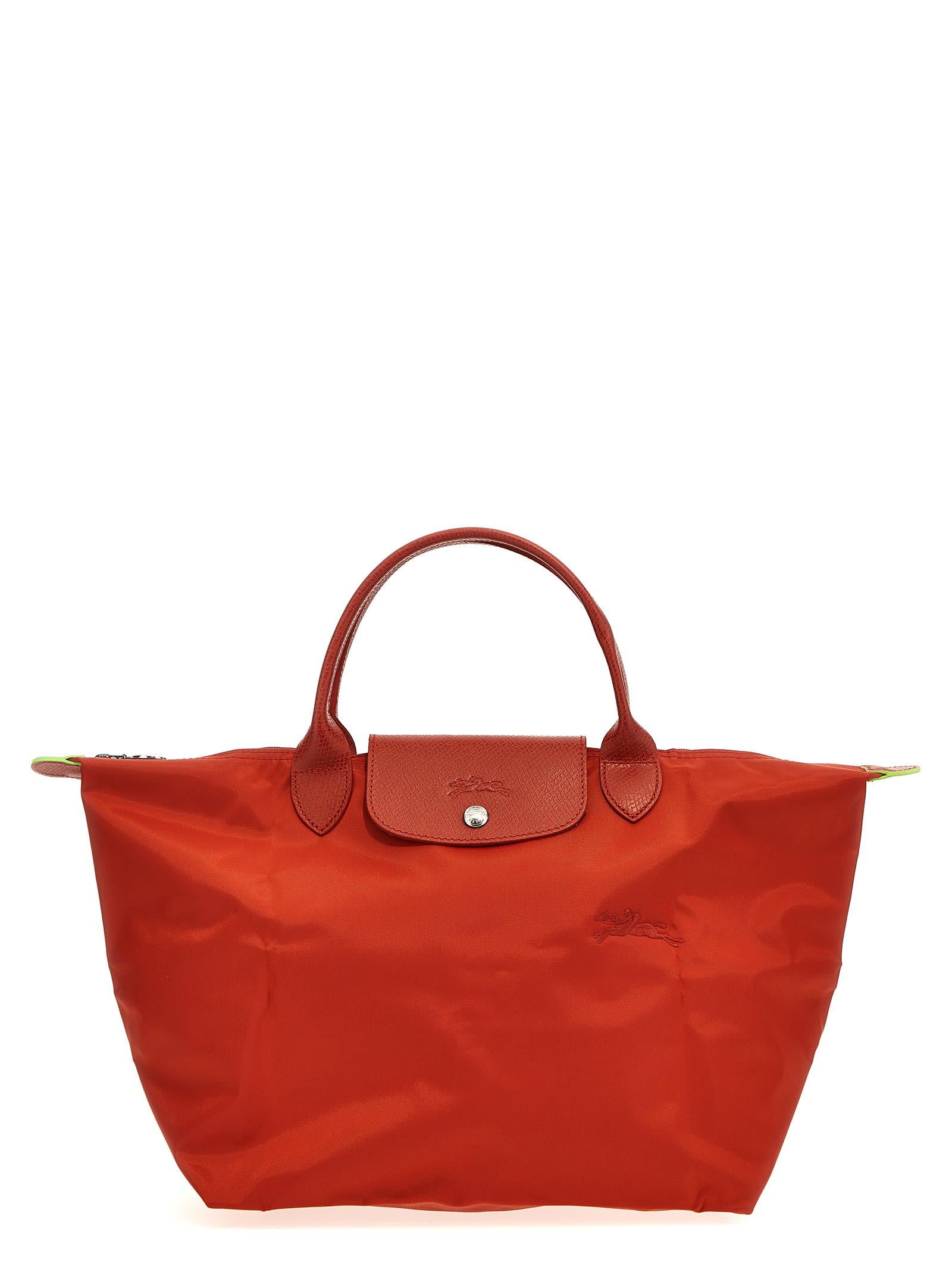 Longchamp Le Pliage Green M in Red | Lyst