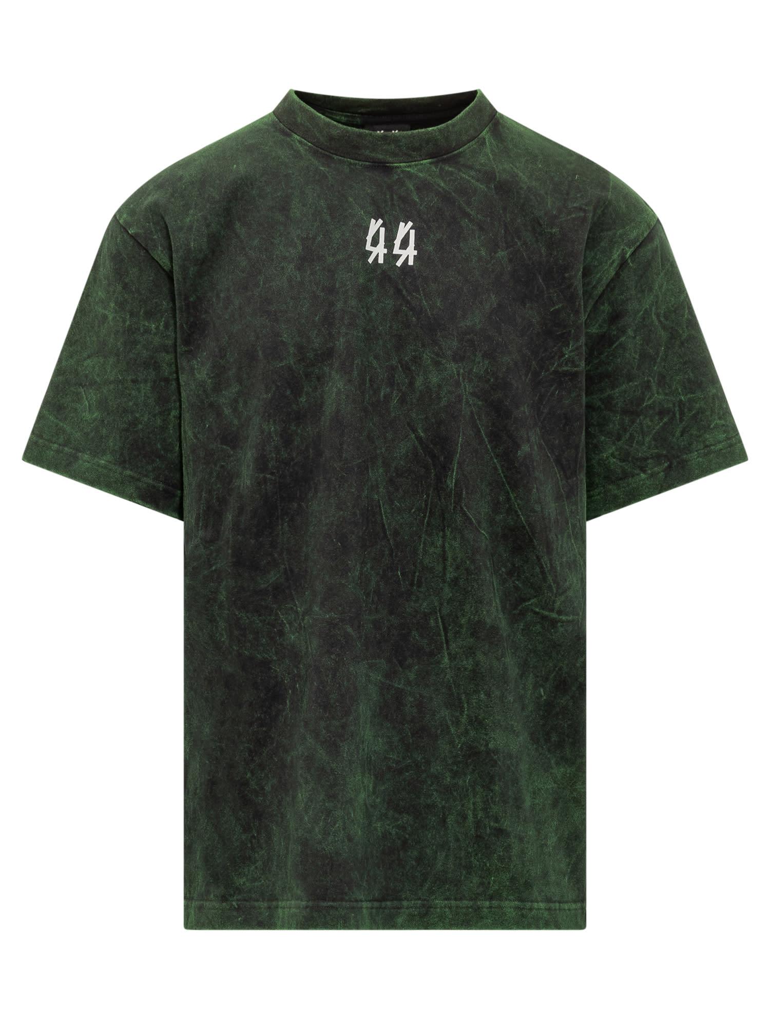 44 Label Group T-shirt With 44 Label Logo in Green for Men | Lyst