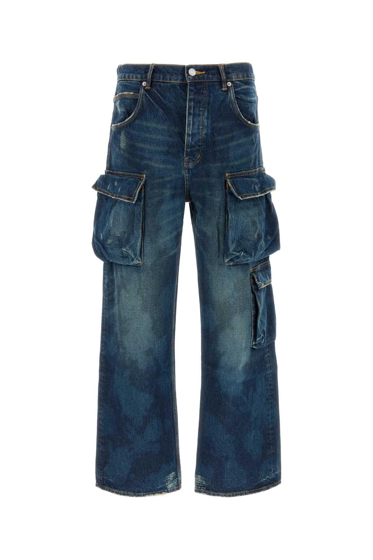 Purple Brand Denim Cargo Jeans in Blue for Men | Lyst