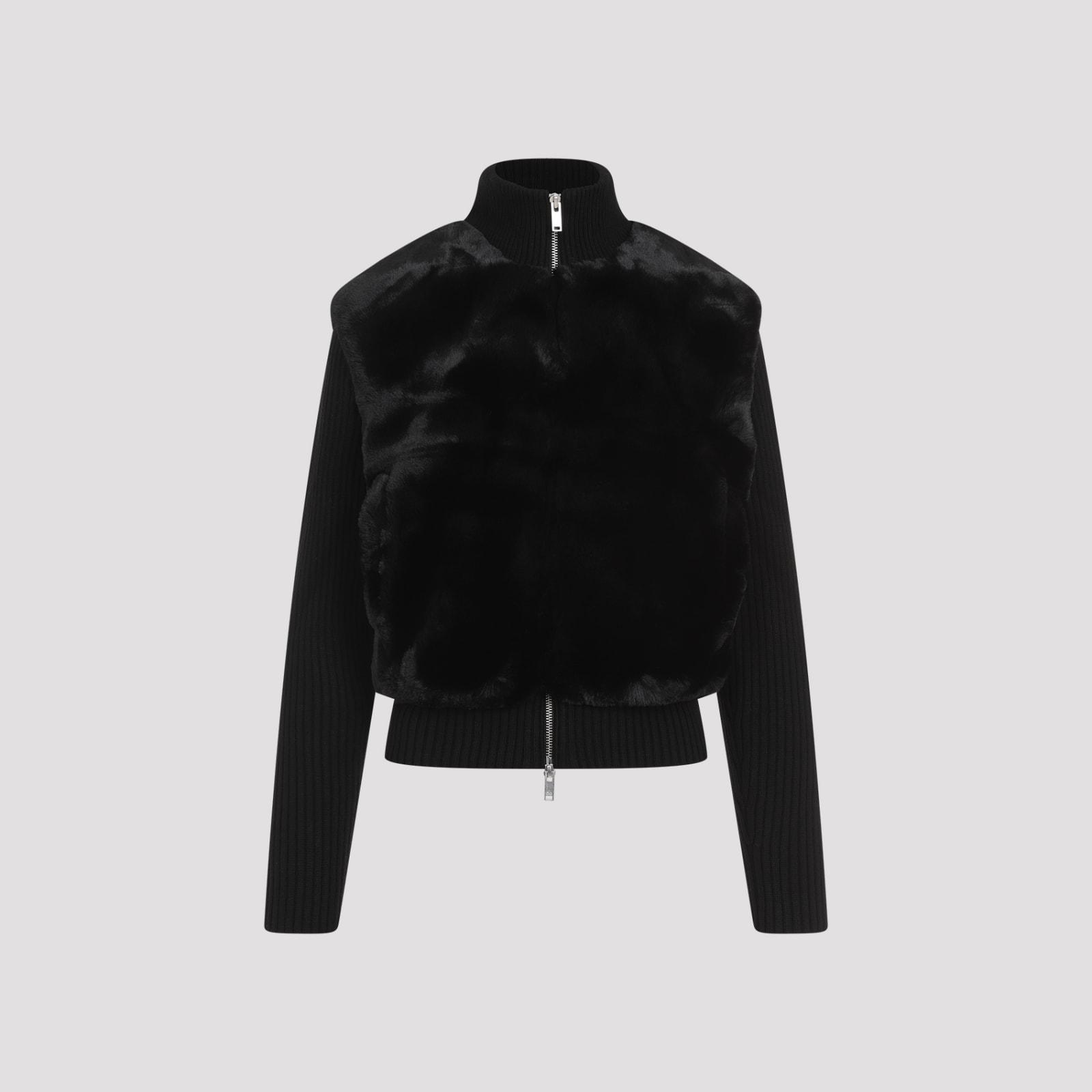 Moose Knuckles Dua Bunny Sweater in Black | Lyst