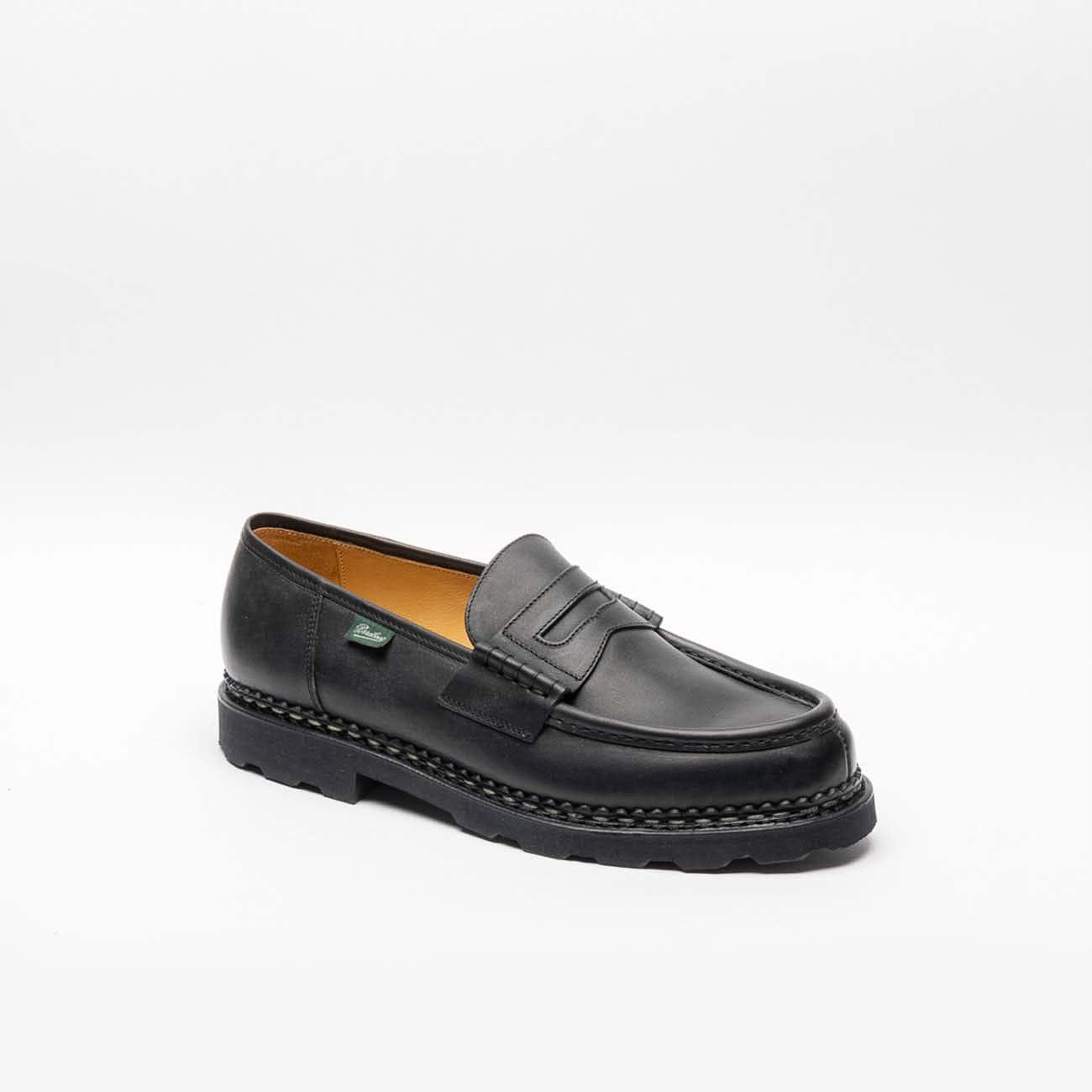 Paraboot Reims Marche Leather Loafer in Black for Men | Lyst