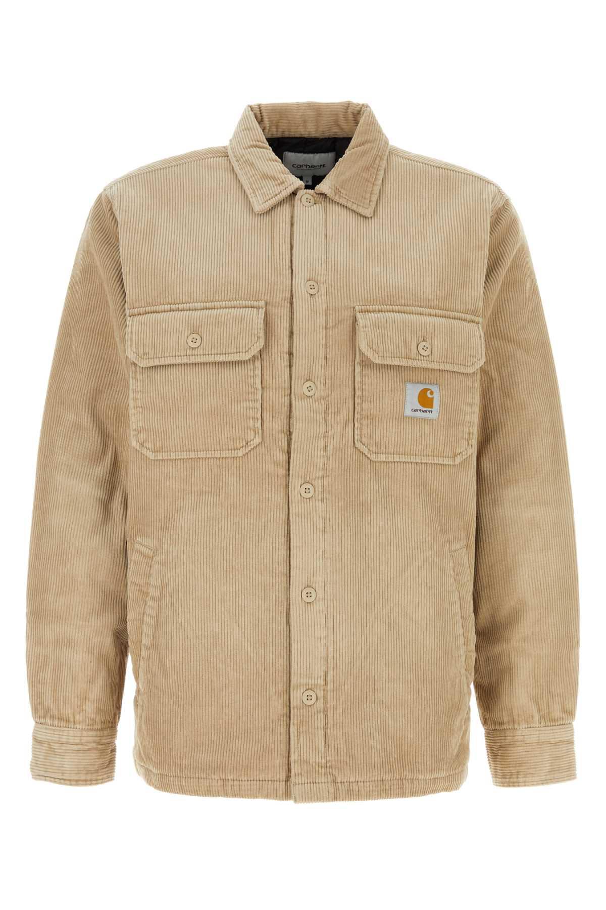 Carhartt Sand Corduroy Whitsome Shirt Jacket in Natural | Lyst