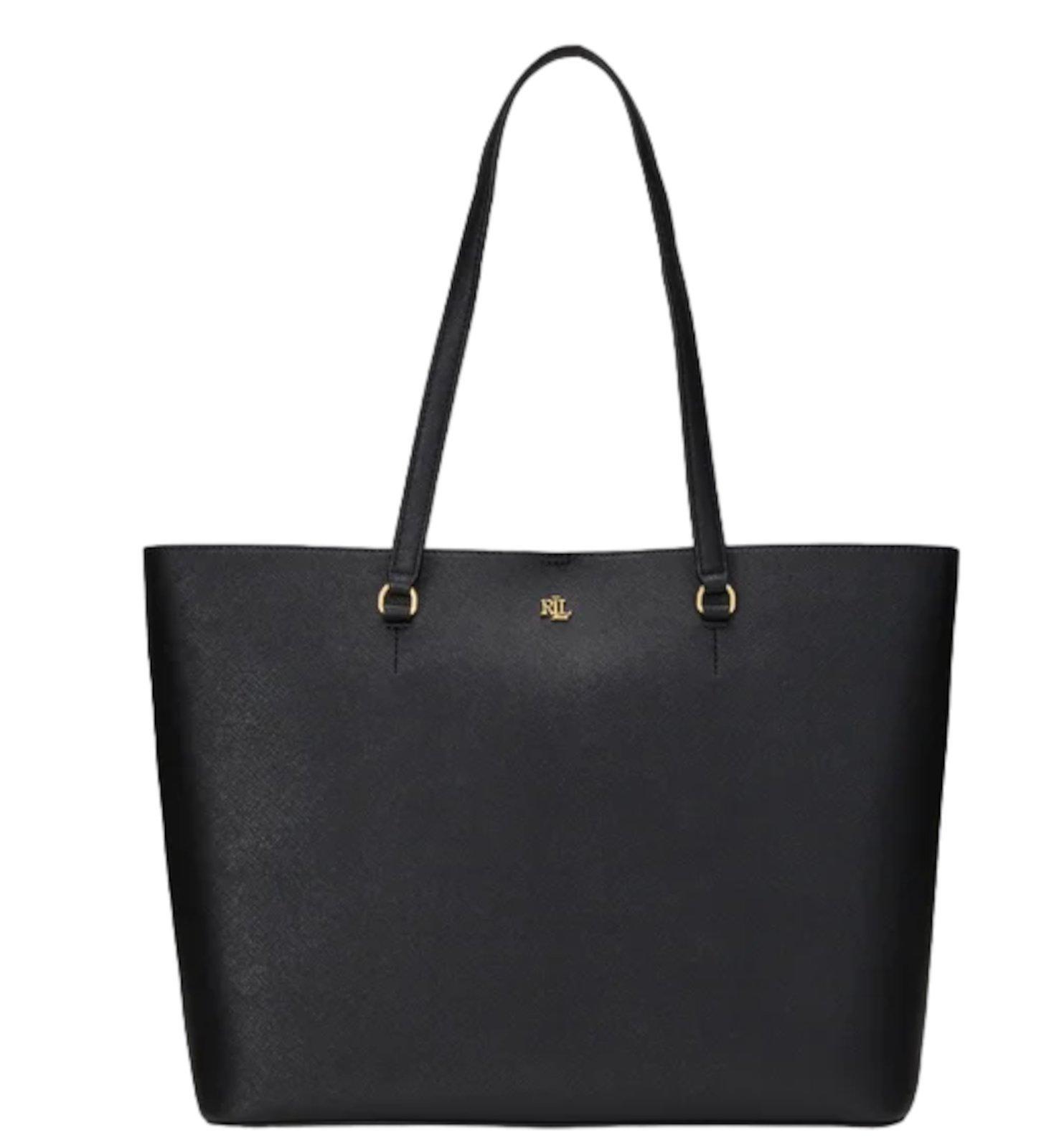 Polo Ralph Lauren Karly Large Tote Bag in Black | Lyst