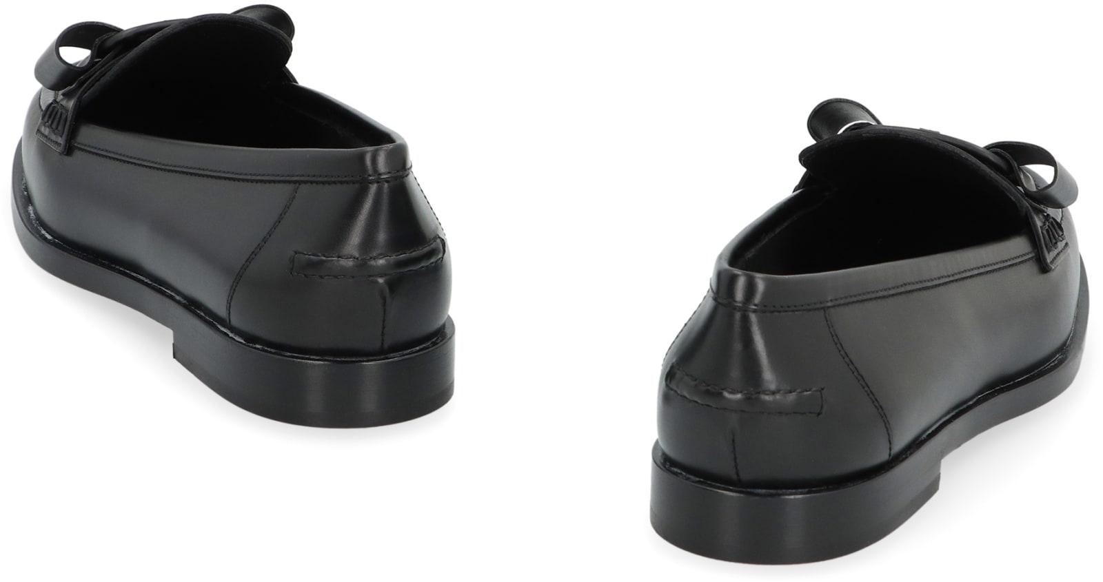 Ferragamo Vivaldo Leather Loafers in Black | Lyst Ferragamo Vivaldo Leather Loafers in Black | Lyst