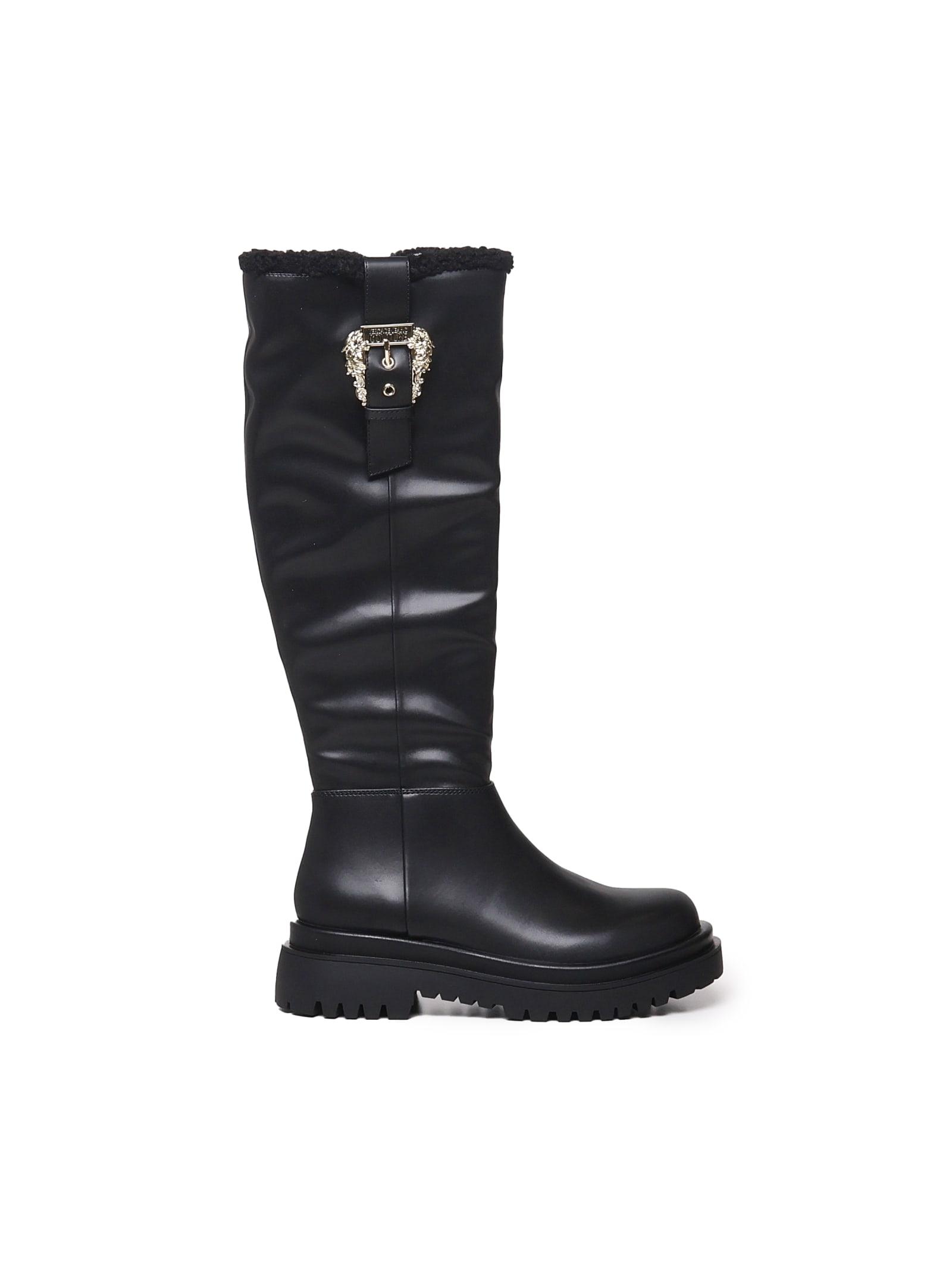 Versace Boots With Buckle On The Ankle in Black | Lyst