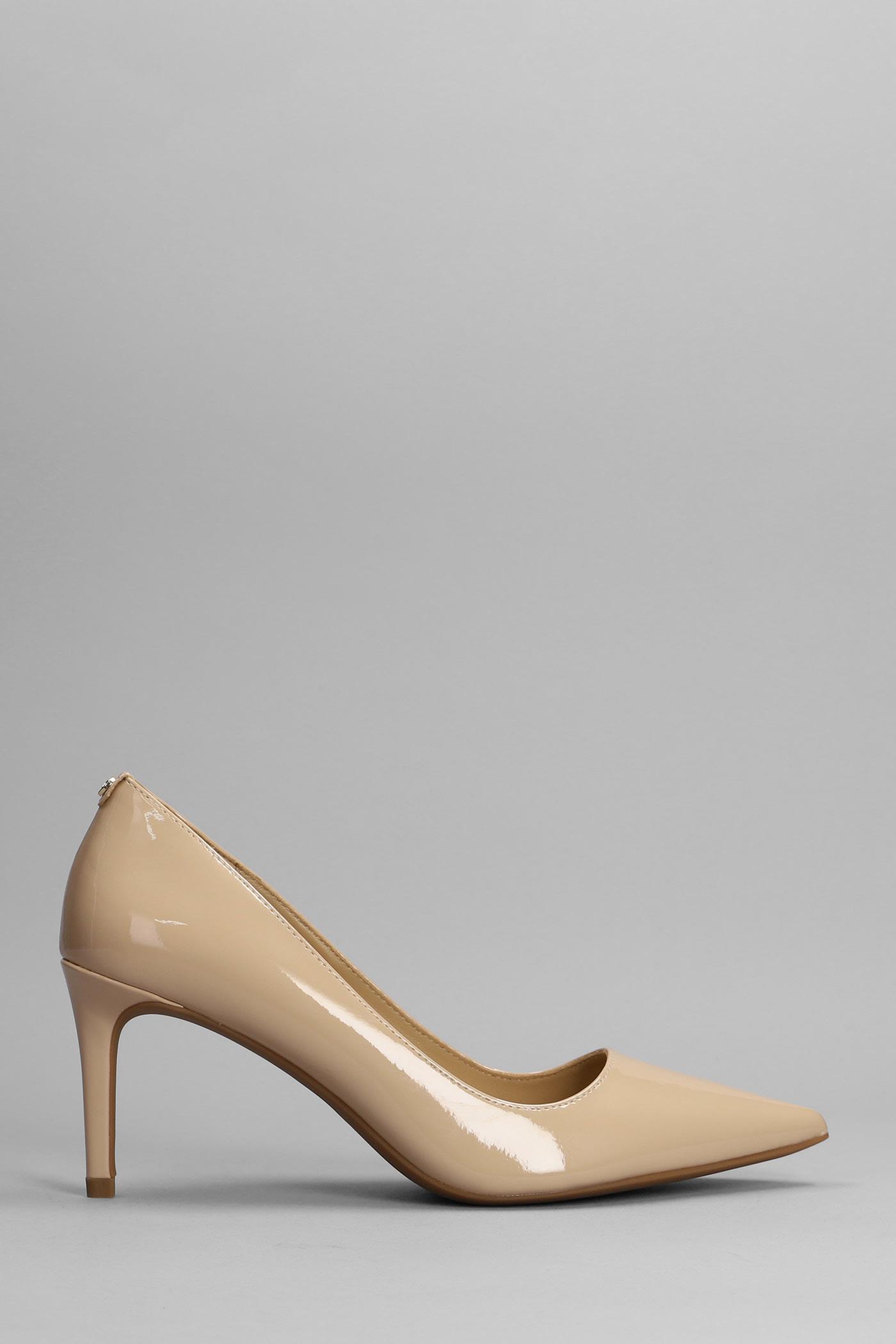 Michael Kors Alina Flex Pumps In Powder Patent Leather Lyst