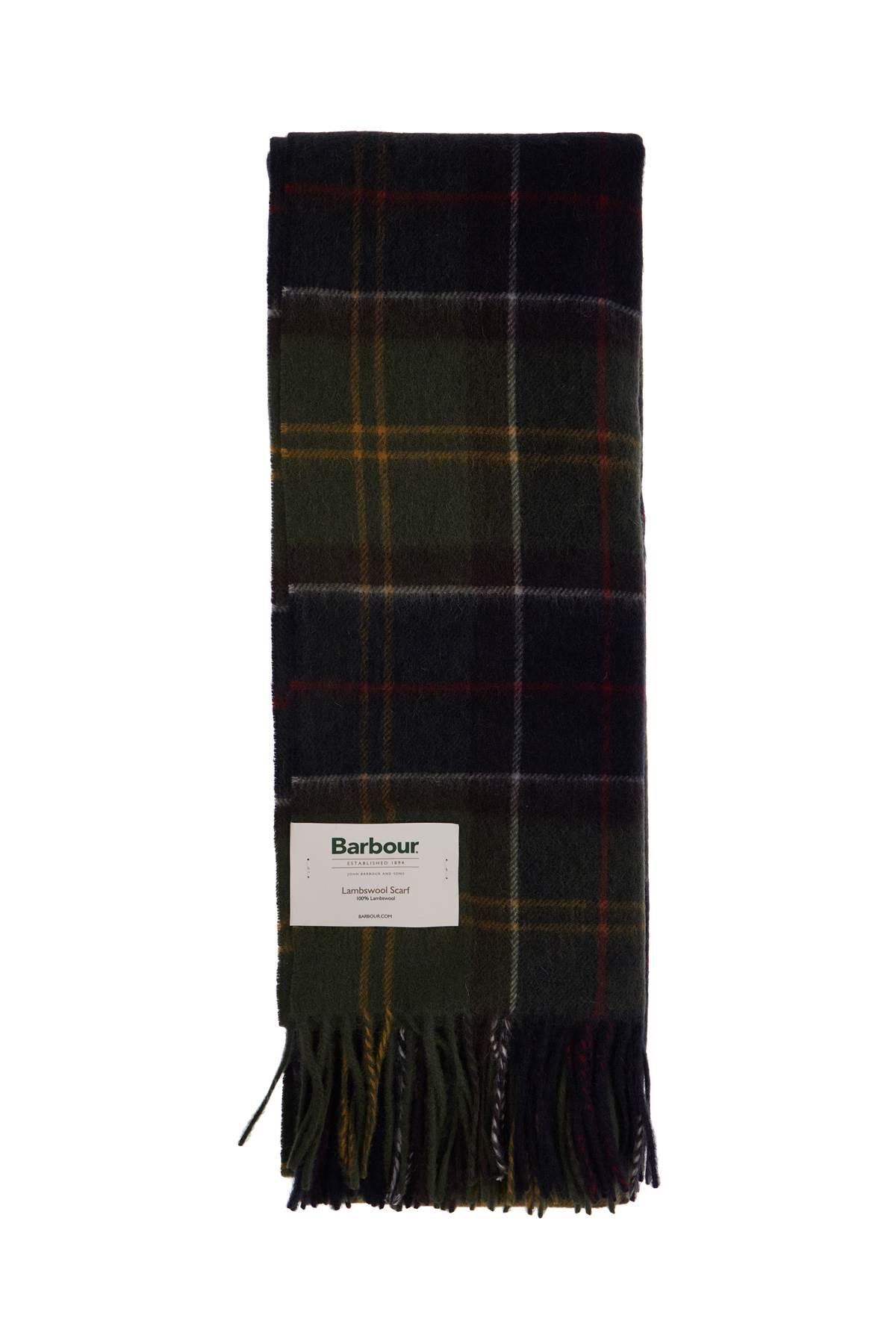 Barbour "Braden Tartan Wool Scar in Black for Men | Lyst