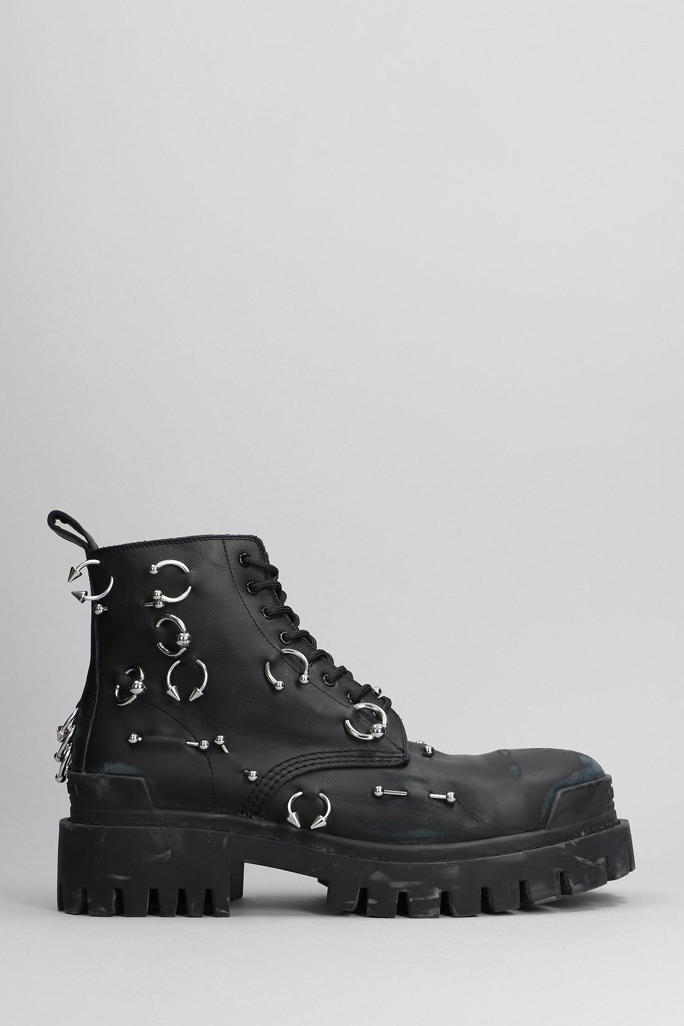 Balenciaga Strike Piercing Combat Boots in Black for Men | Lyst Balenciaga Strike Piercing Combat Boots in Black for Men | Lyst