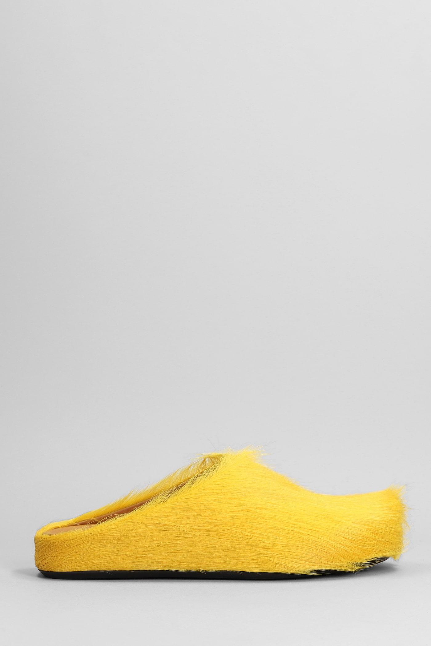 Marni Slipper-mule In Yellow Leather for Men | Lyst