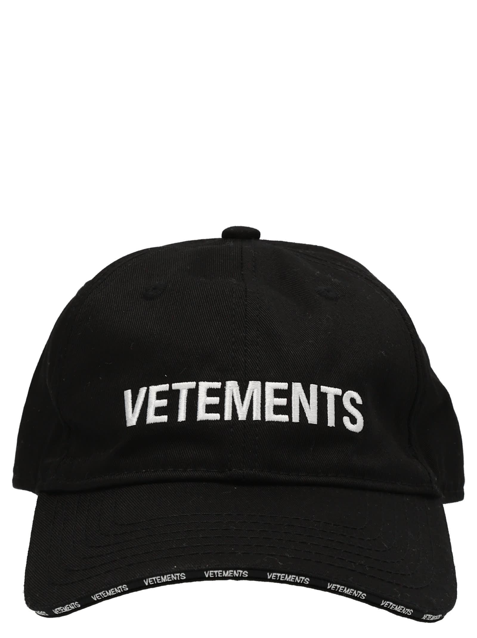 Vetements Cotton Iconic Cap in Black | Lyst UK
