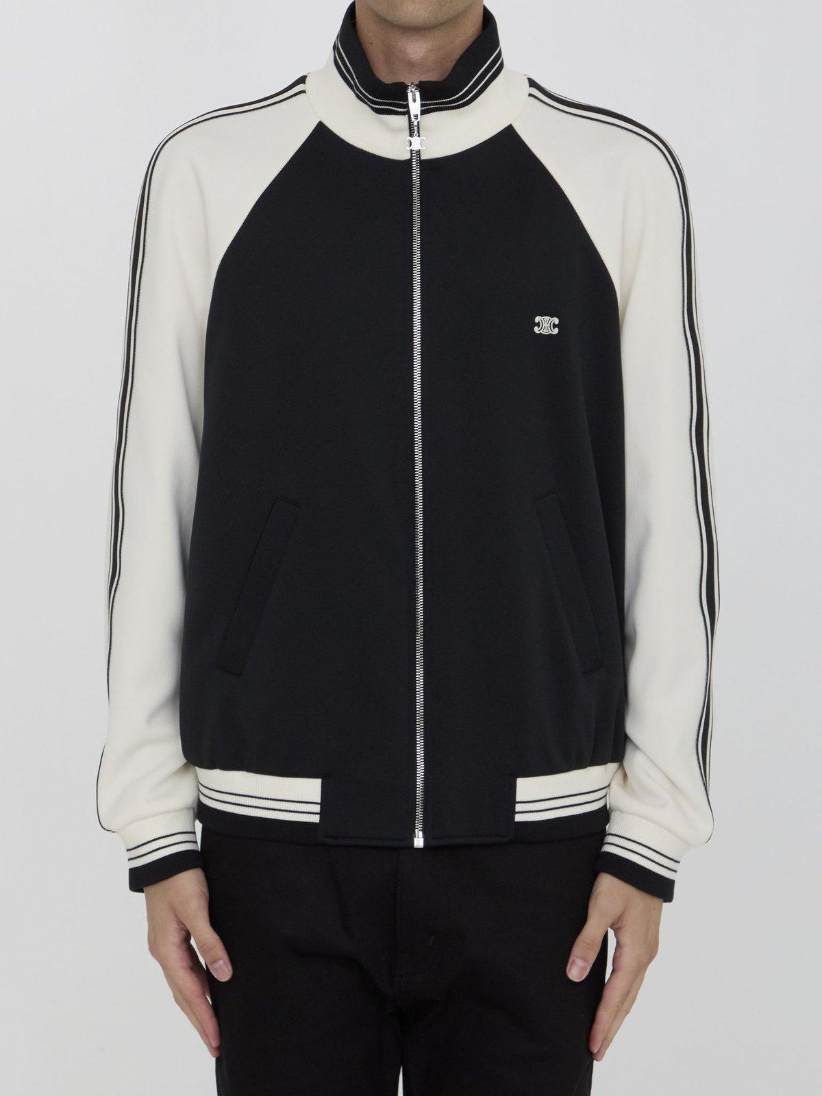 Celine Triomphe Track Jacket in Blue for Men | Lyst