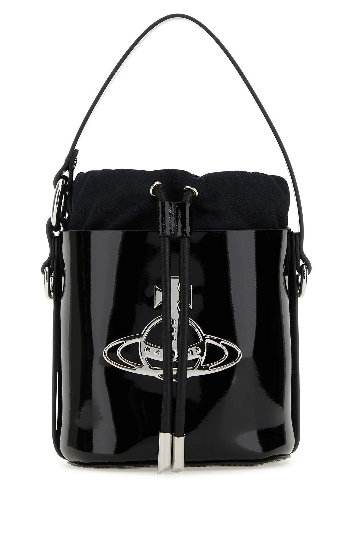 Vivienne Westwood Black Leather Small Daisy Bucket Bag | Lyst