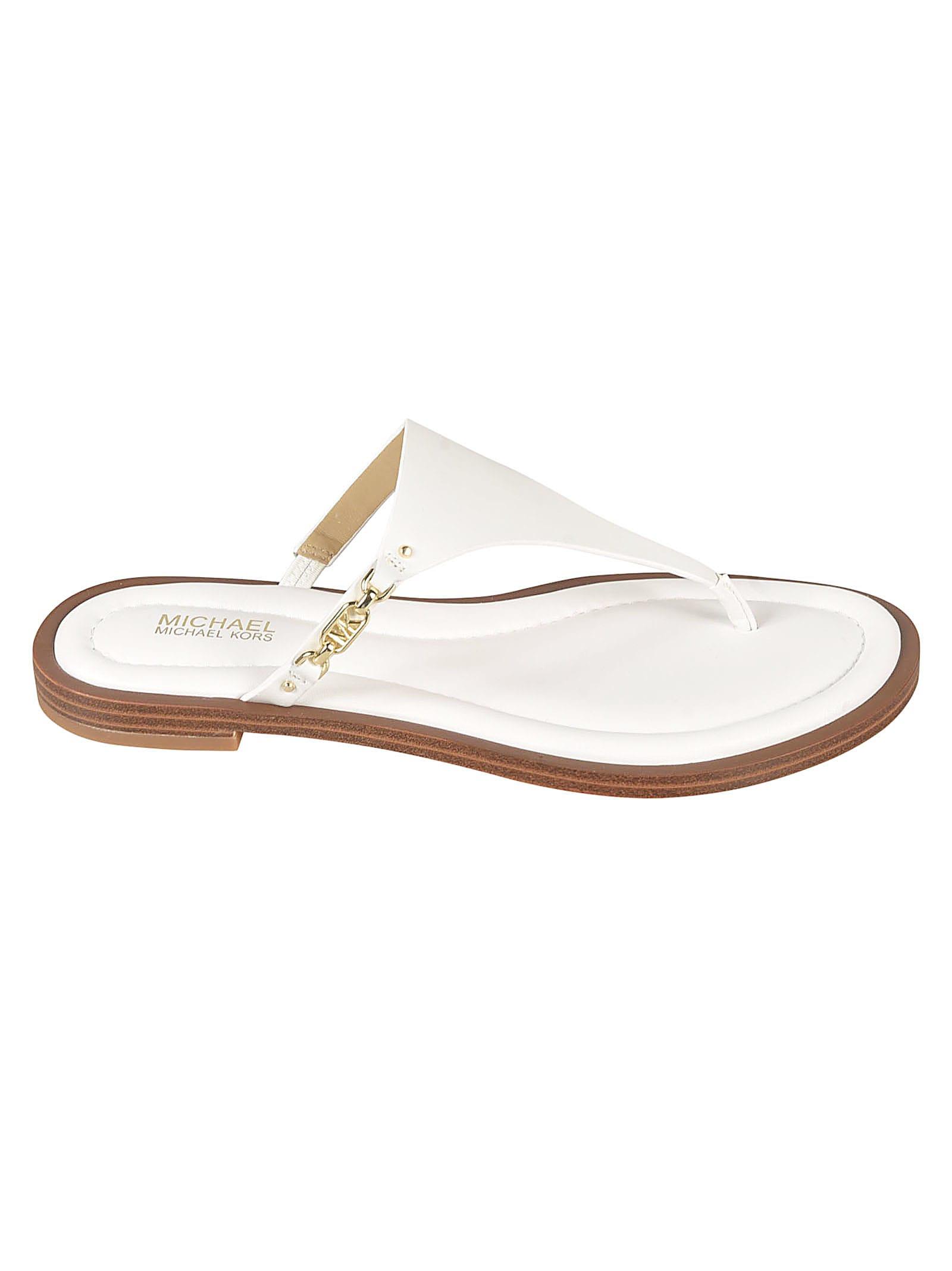 Michael kors white flip flops store