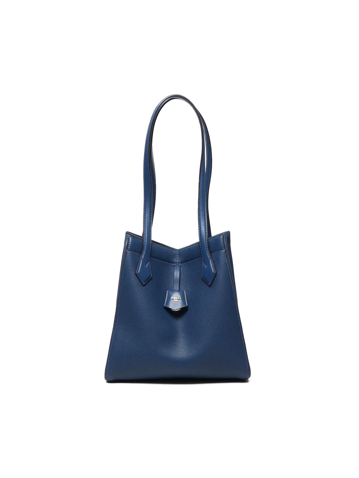Fendi Medium Shoulder Bag Origami in Blue | Lyst