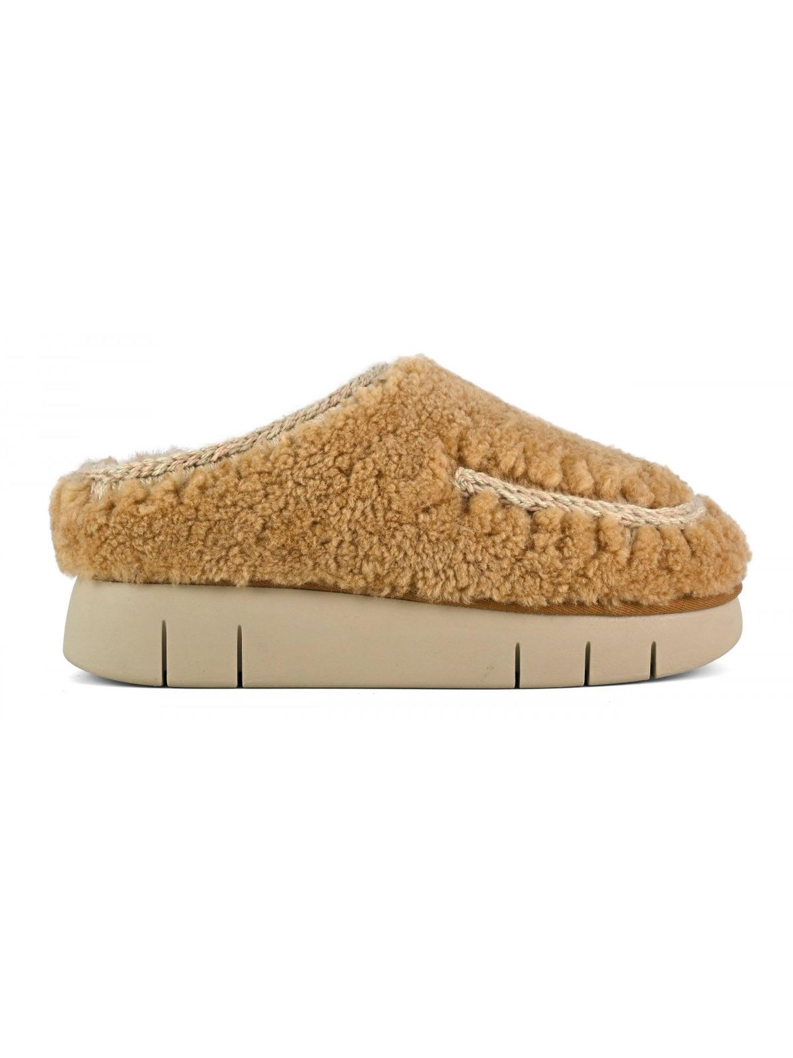 Mou Cognac Bounce Clog Maxi Stitching in Brown | Lyst
