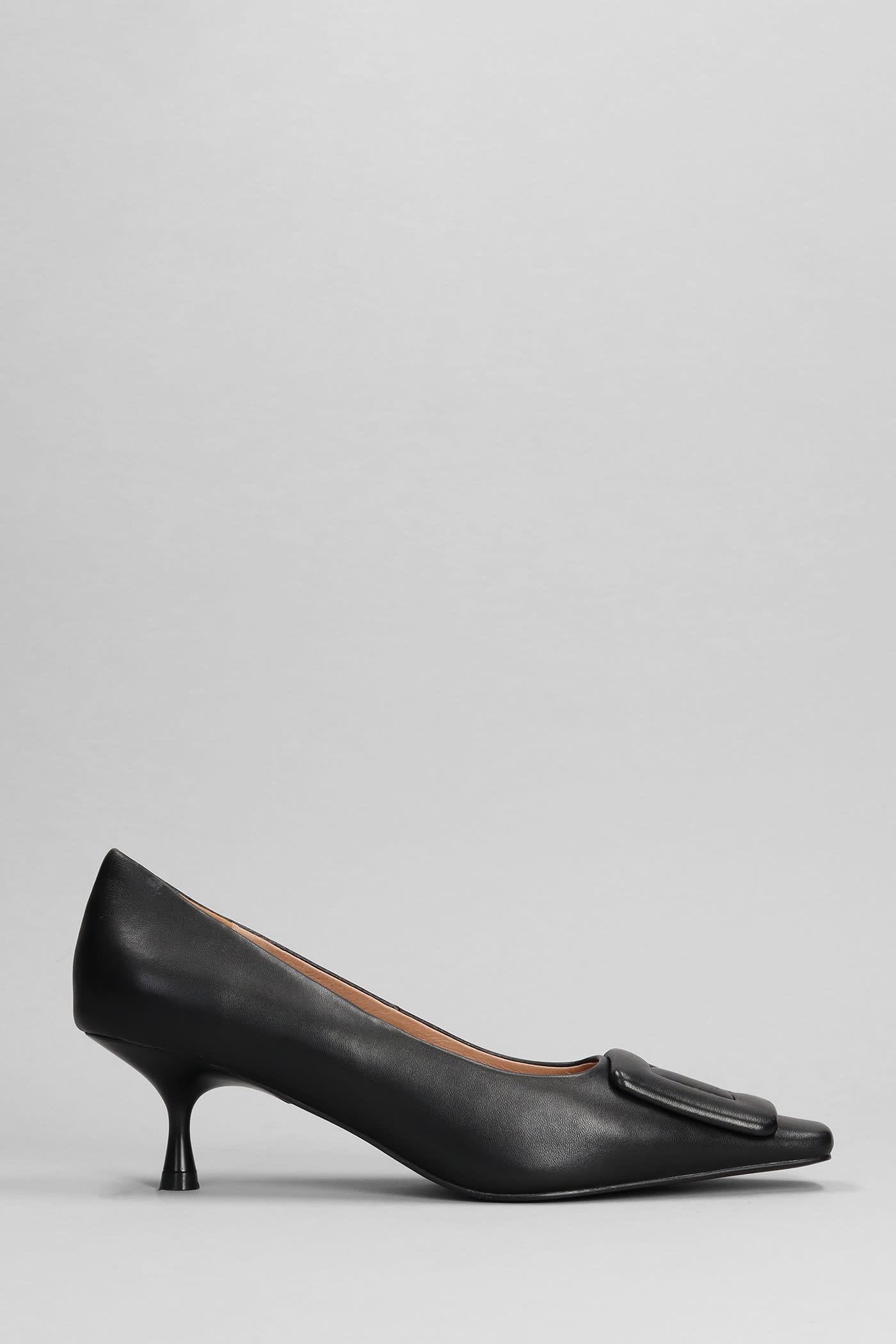 Bibi Lou Pumps In Black Leather In Gray Lyst