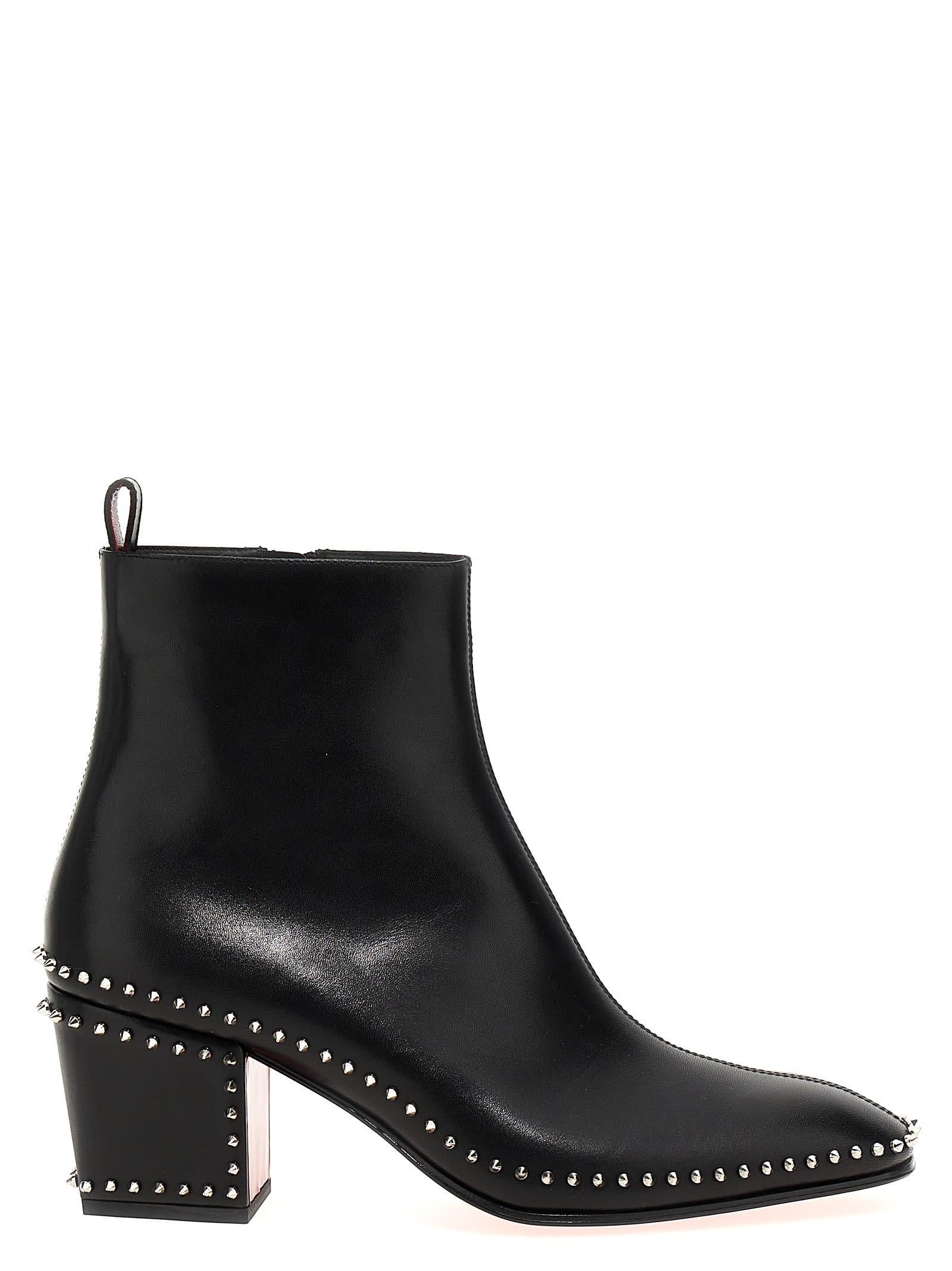 Christian Louboutin Rosalio St Spikes Ankle Boots in Black for Men | Lyst