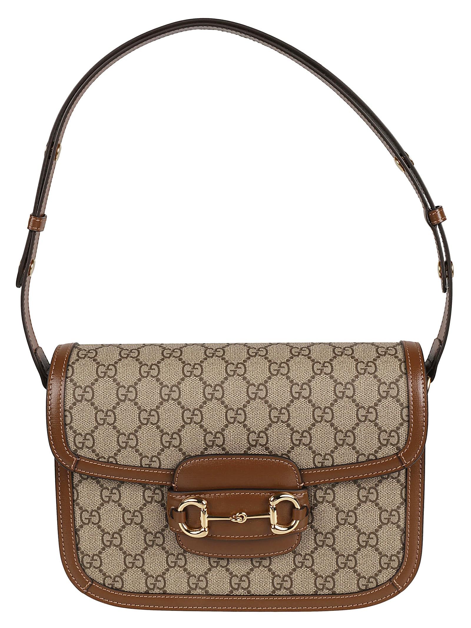 Gucci 100 Shoulder Bag in Brown | Lyst