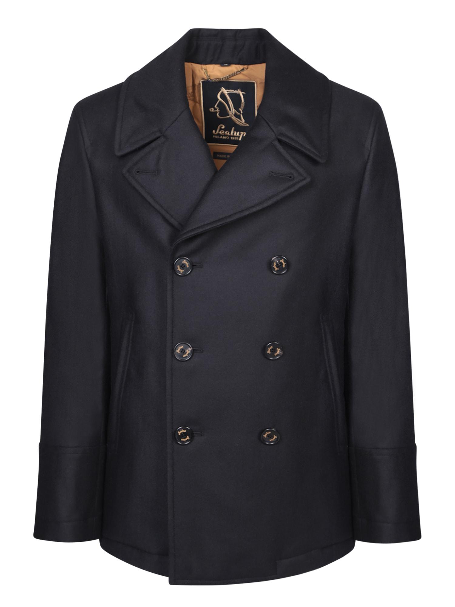 Sealup Amalfi Peacoat in Black for Men | Lyst