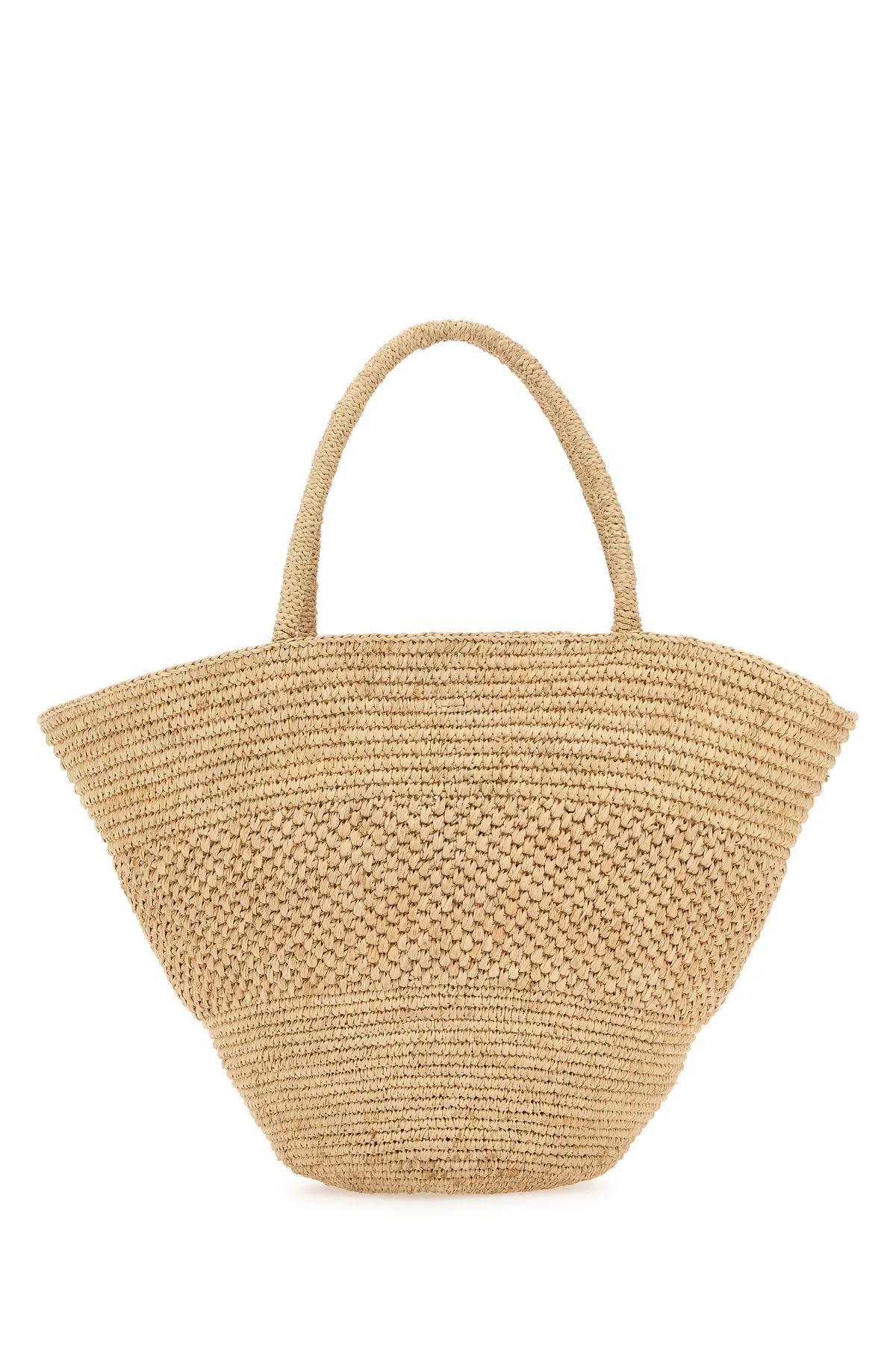 The Row Raffia Emilie Shopping Bag in Natural | Lyst