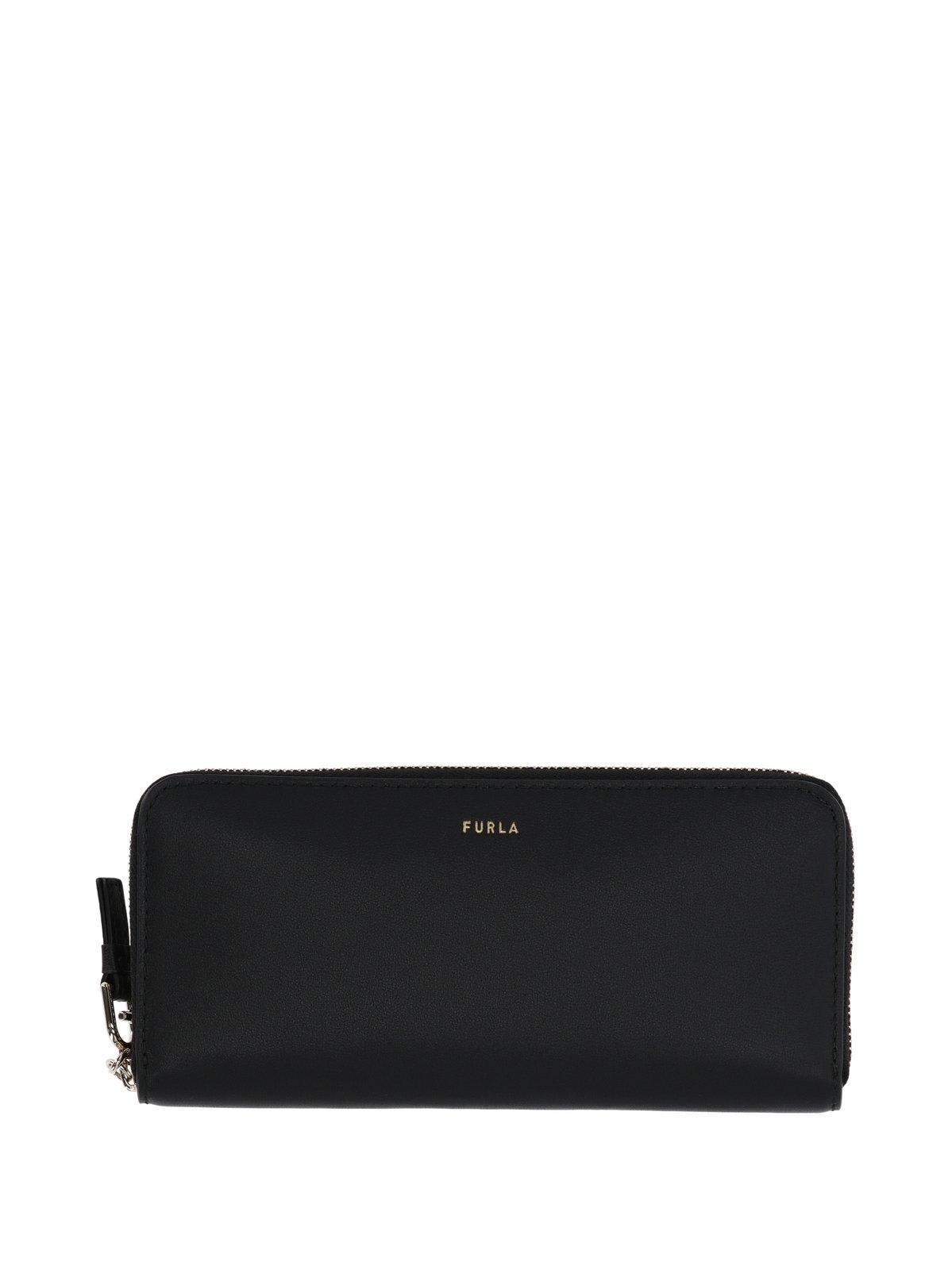 Furla Nuvola Zip-Up Wallet in Black | Lyst UK