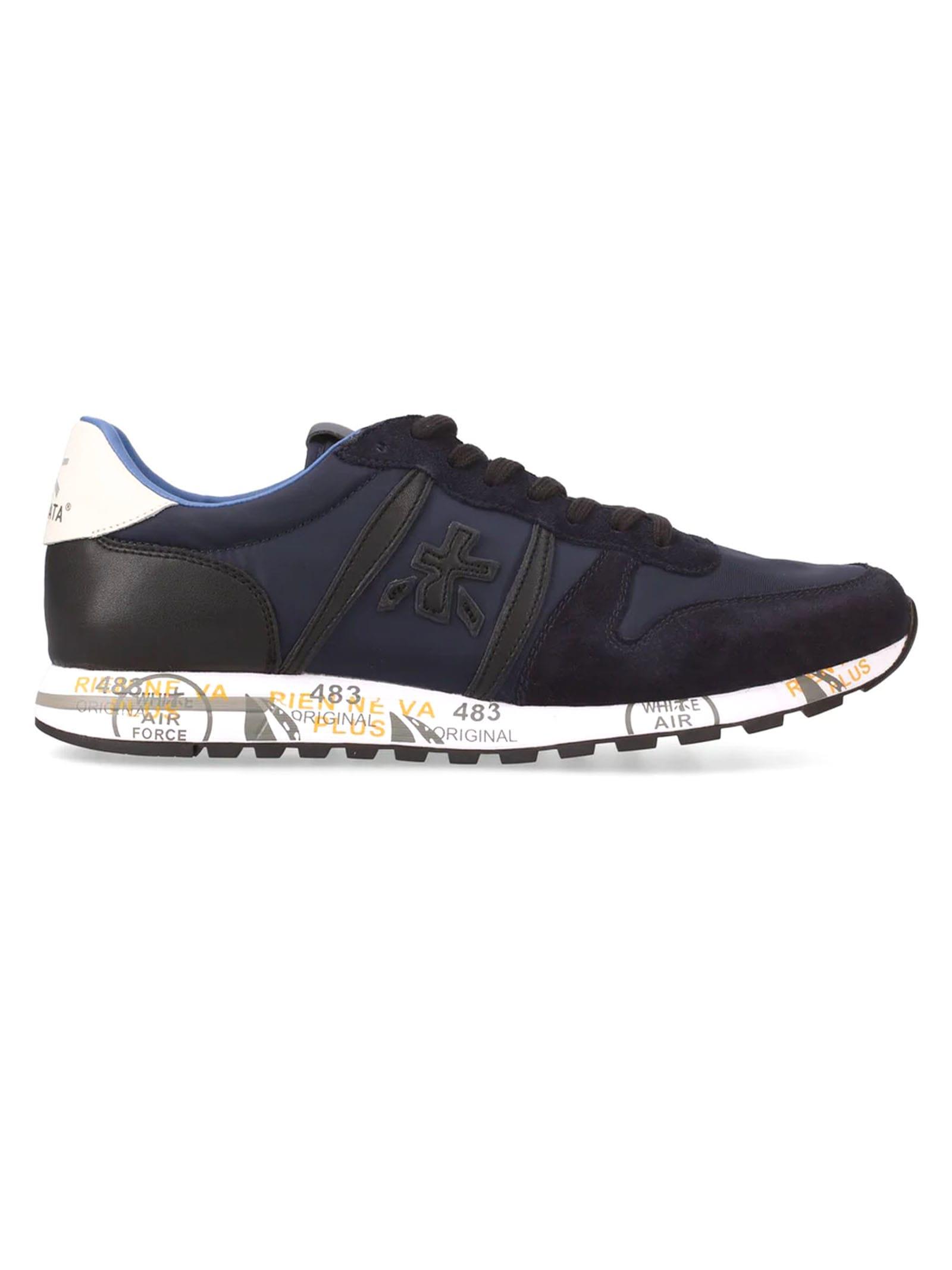 Premiata Eric Low-Top Sneakers in Blue for Men | Lyst